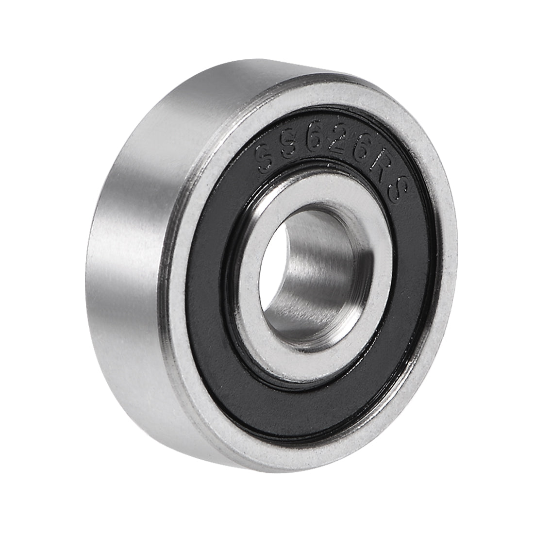 Uxcell S6300-2RS Stainless Steel Ball Bearing 10x35x11mm Double Sealed 6300RS Bearings 1-Pack ...