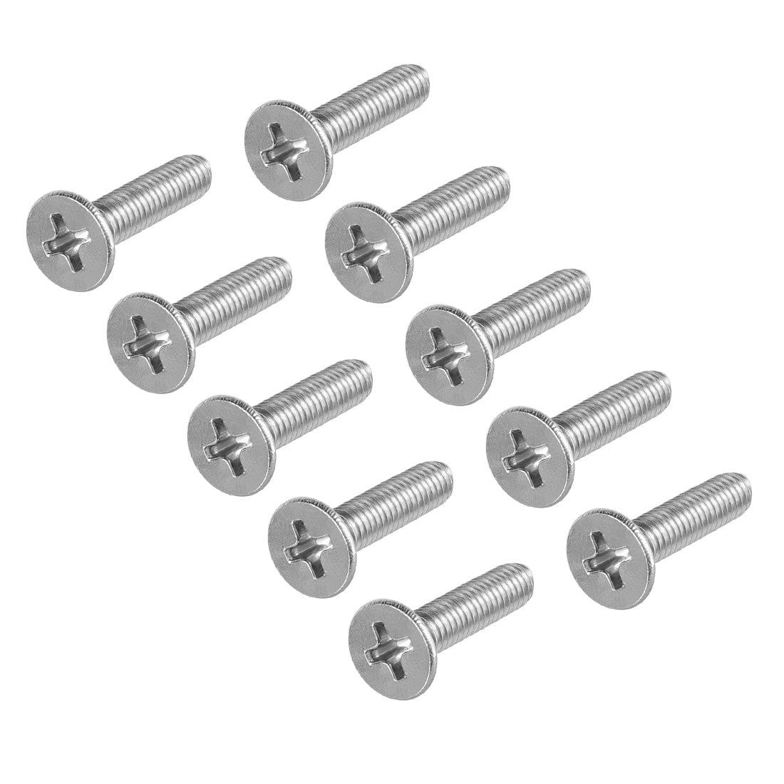 Uxcell M4x16mm Flat Head Machine Screws, Phillips Cross Screw, 304 Stainless Steel, Fasteners ...