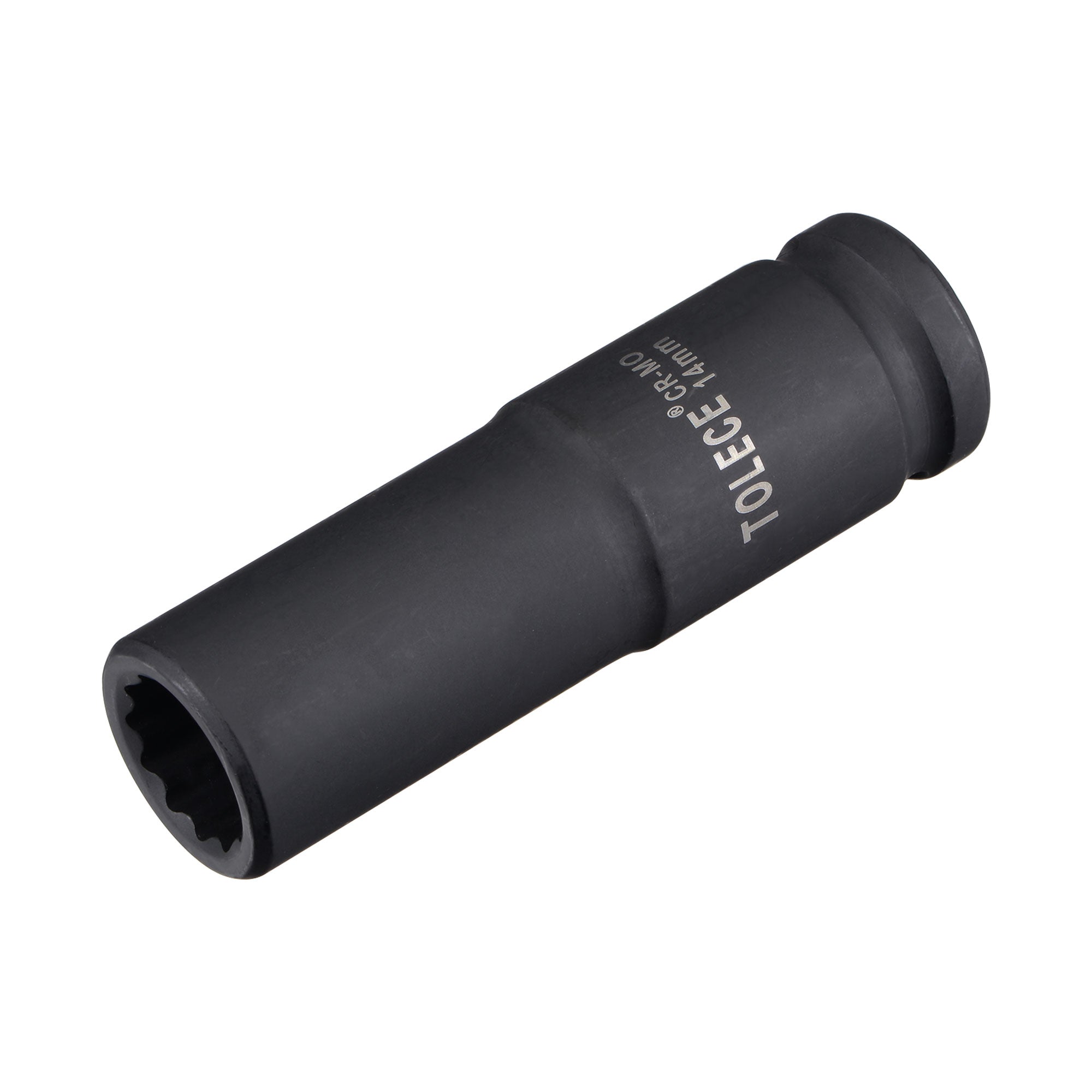 Uxcell 1/2-Inch Drive 14mm 12-Point Deep Impact Socket, CR-MO Steel 78mm Length, Metric | Harfington