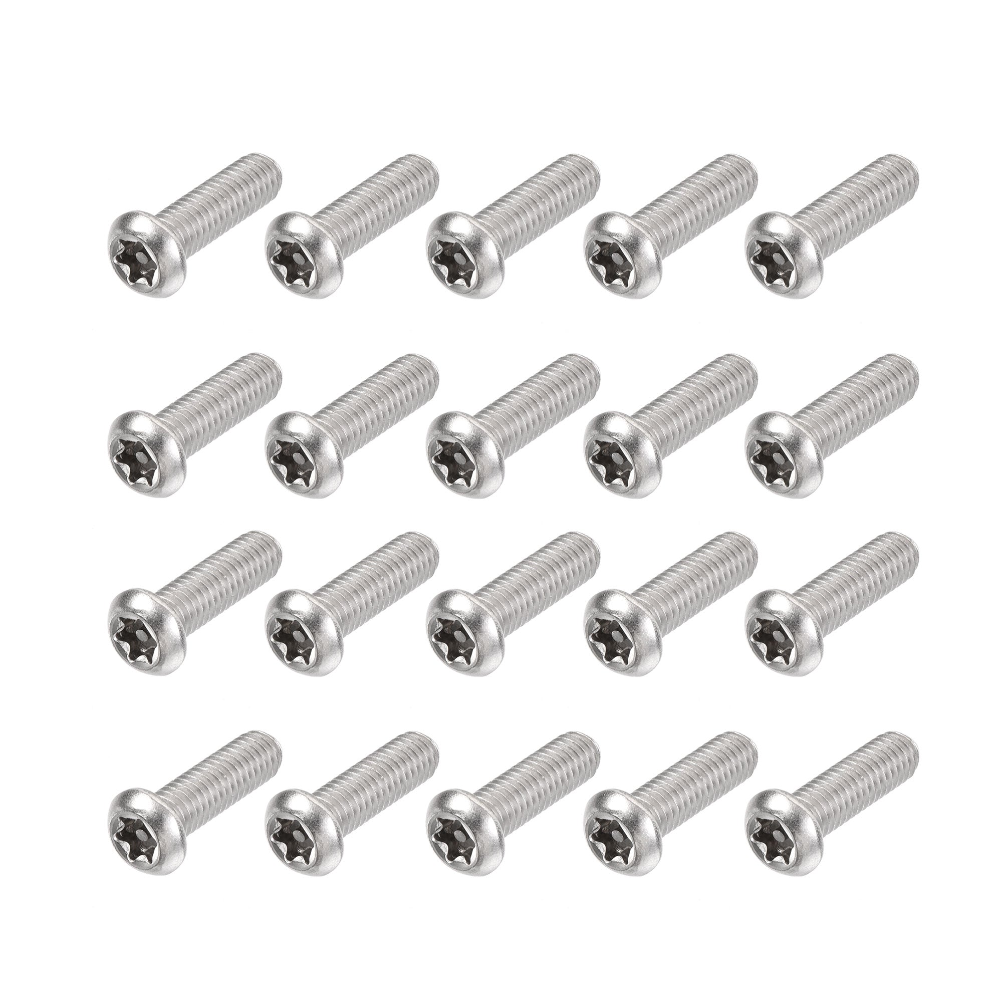 Uxcell M6x20mm Torx Security Machine Screw, 20pcs Pan Head Screws Inside Column | Harfington
