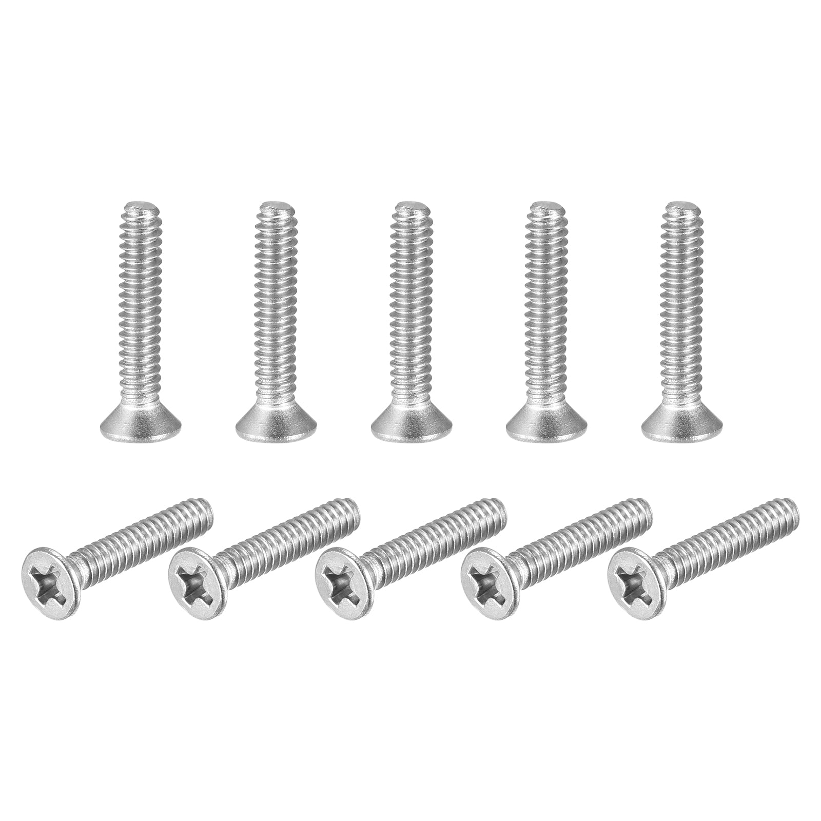 Uxcell 6#-32x3/4" Flat Head Machine Screws Phillips 304 Stainless Steel Bolts 50pcs | Harfington