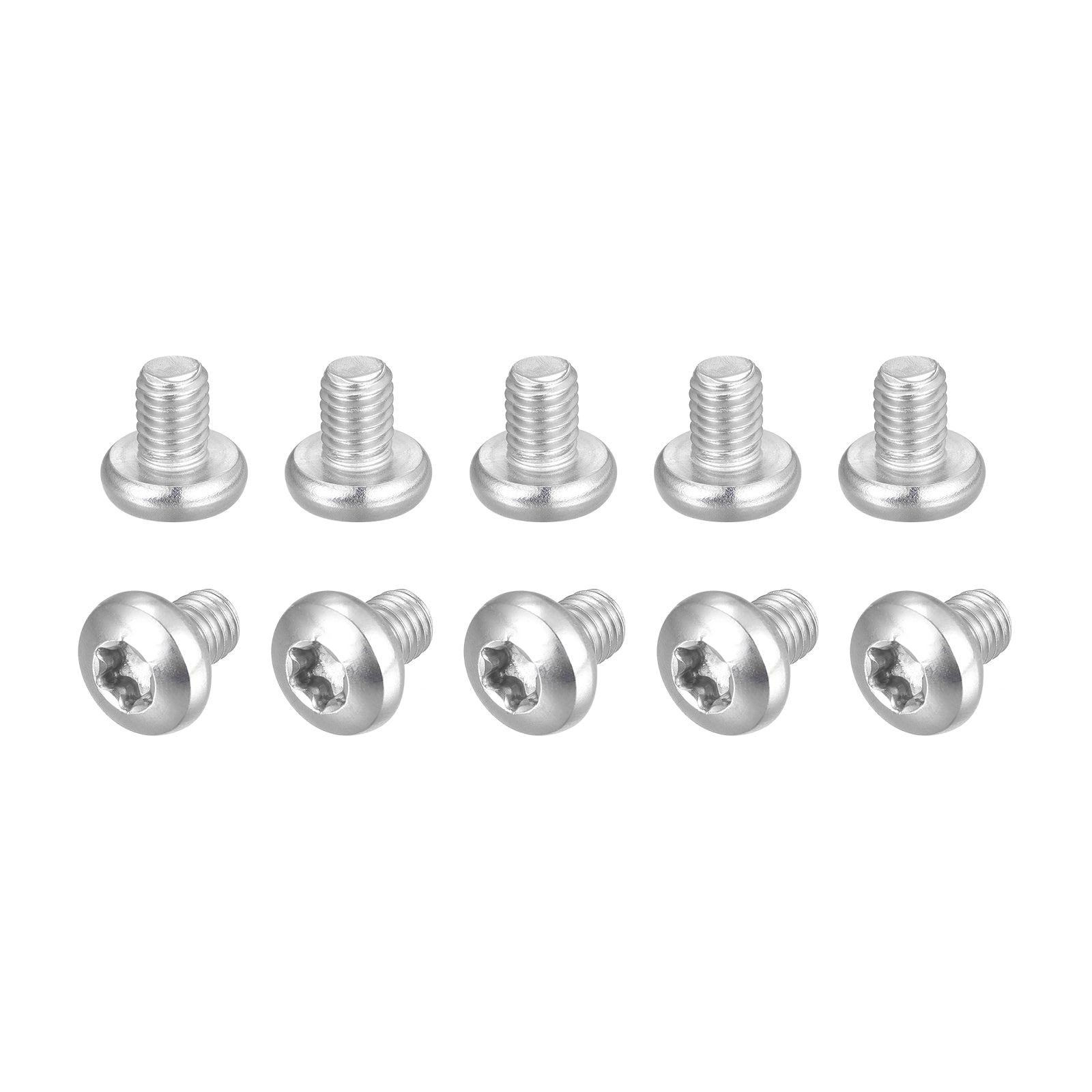 Uxcell M6x8mm Torx Security Machine Screws, 10pcs 316 Stainless Steel Pan Head Screw | Harfington