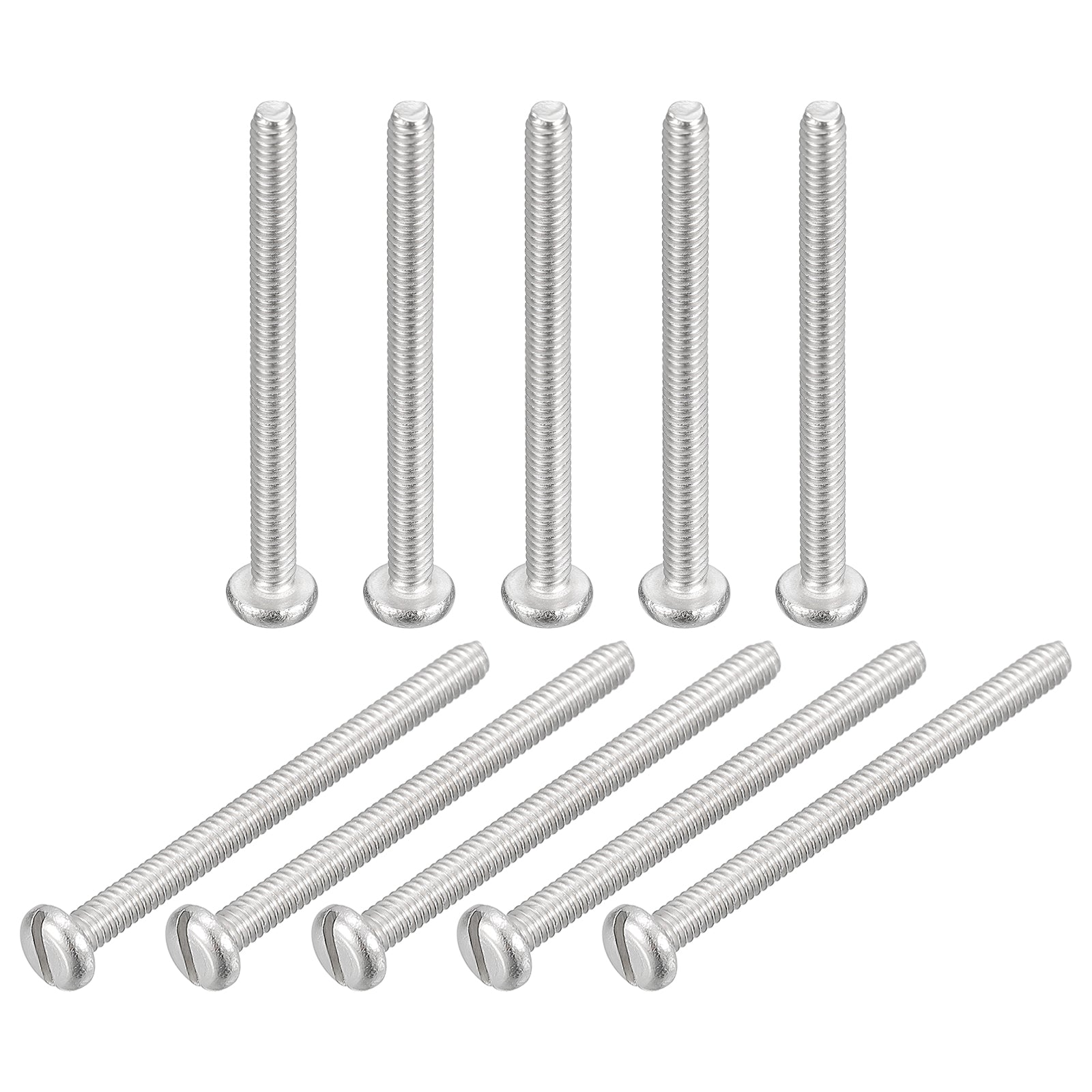 Uxcell 304 Stainless Steel Machine Screws, 50pcs M2x25mm Slotted Pan Head Bolts | Harfington