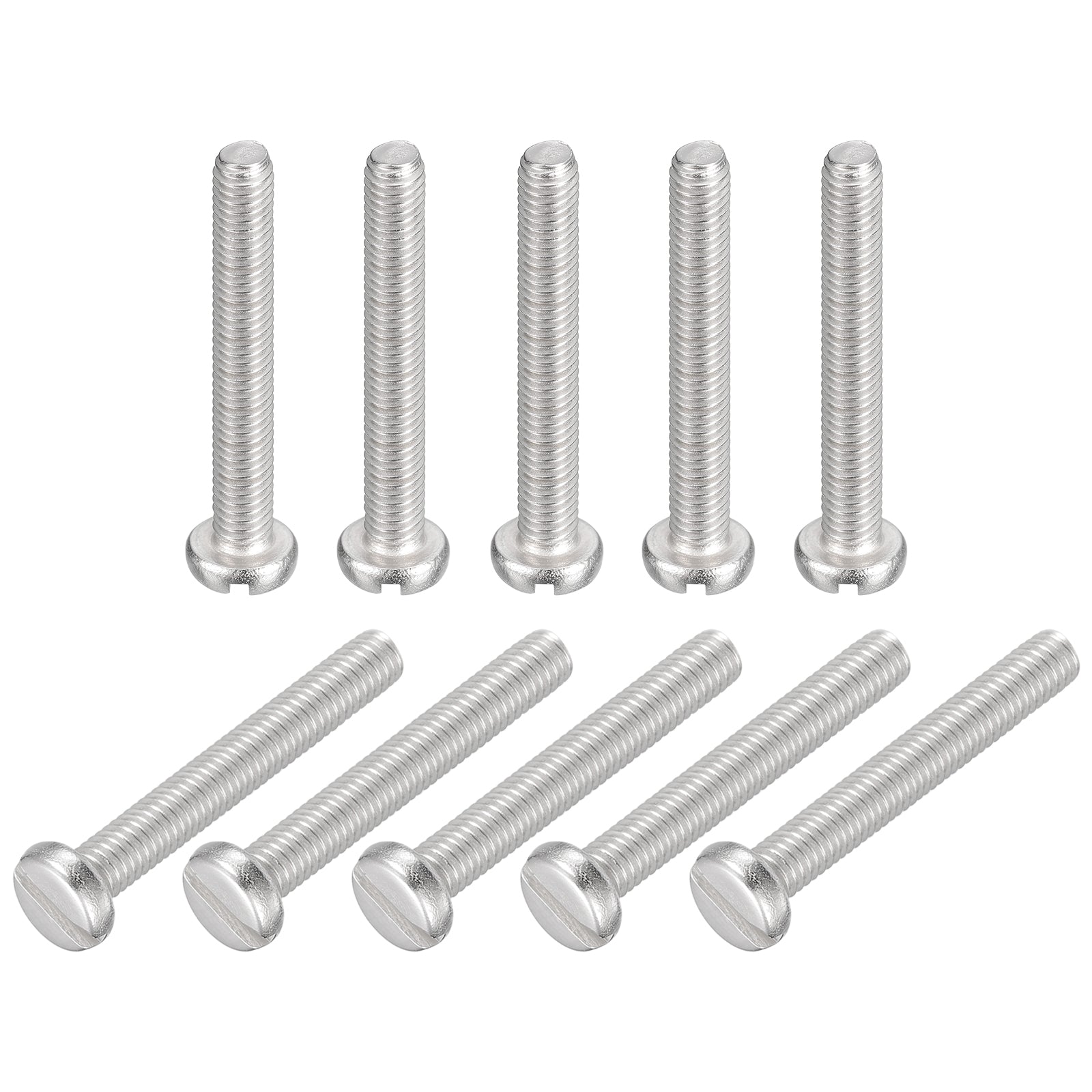 Uxcell 304 Stainless Steel Machine Screws, 20pcs M3x22mm Slotted Pan Head Bolts | Harfington