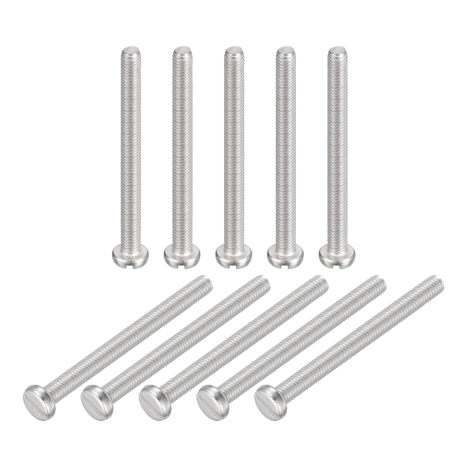 Uxcell 304 Stainless Steel Machine Screws, 20pcs M3x35mm Slotted Pan Head Bolts | Harfington
