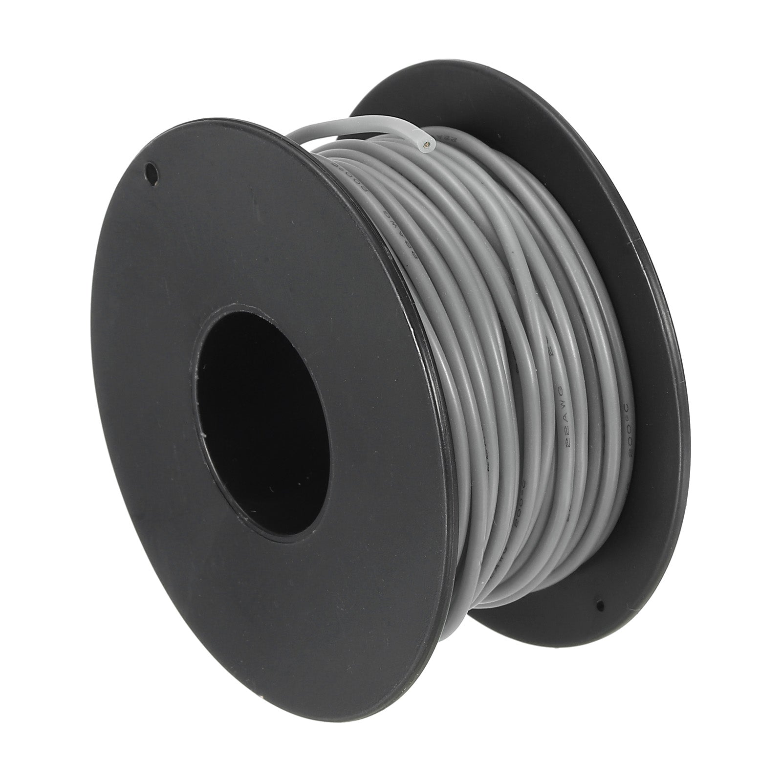 Silicone Wire 22AWG 22 Gauge Flexible Tinned Copper Electrical Wire Grey 15m/49.2ft for Car ...