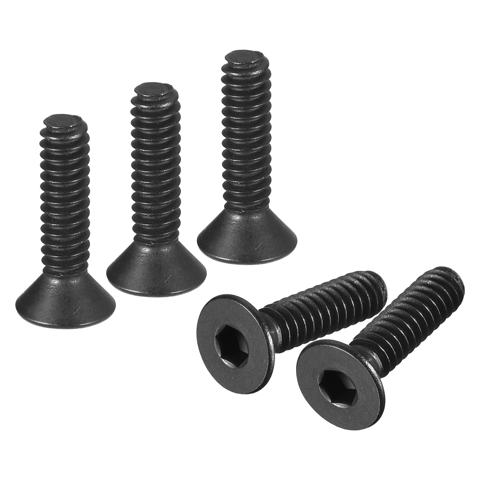 Uxcell #10-24x3/4" Flat Head Socket Cap Screws, 10.9 Grade Carbon Steel, 20PCS | Harfington