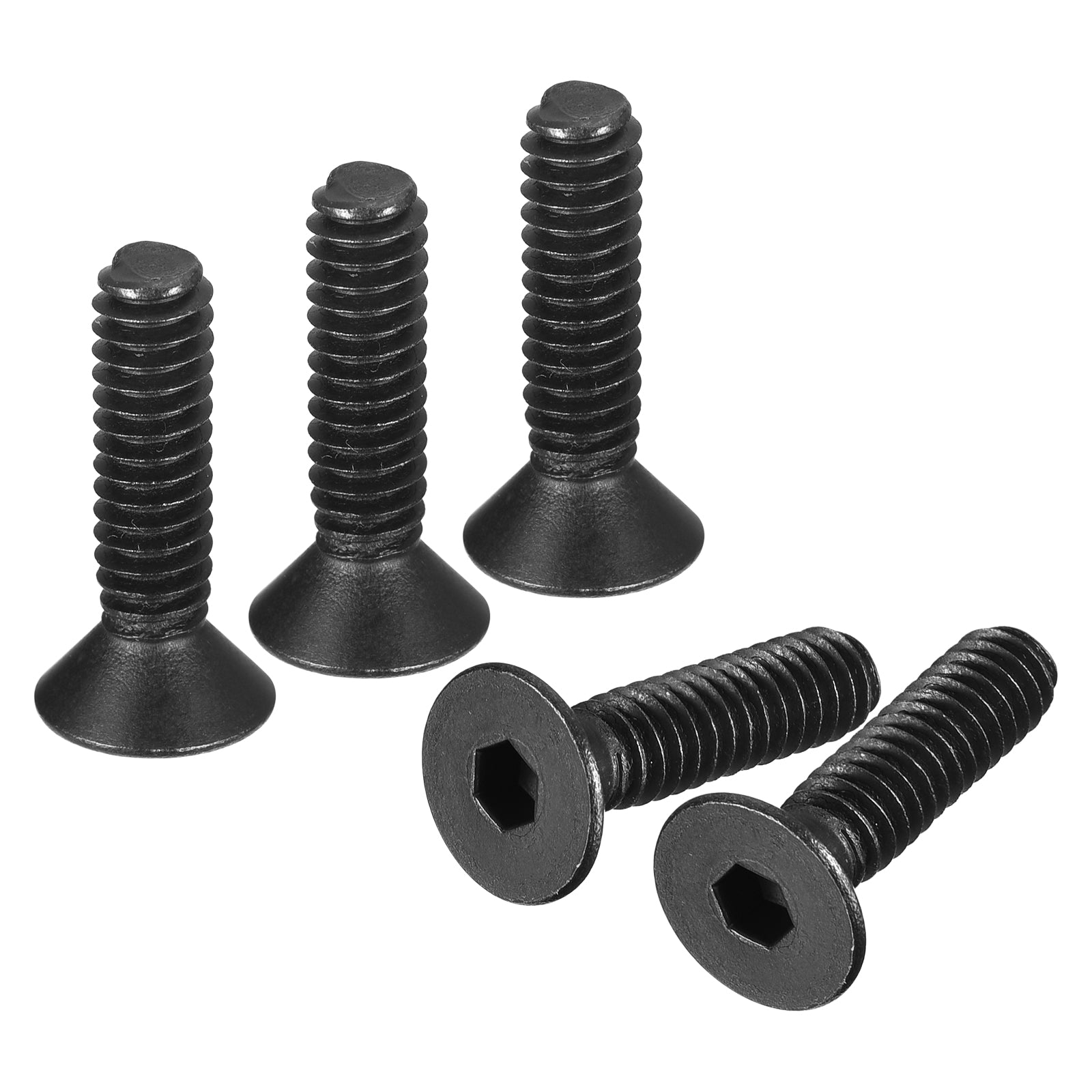 Uxcell 1/4-20x1" Flat Head Socket Cap Screws, 10.9 Grade Carbon Steel, 50PCS | Harfington
