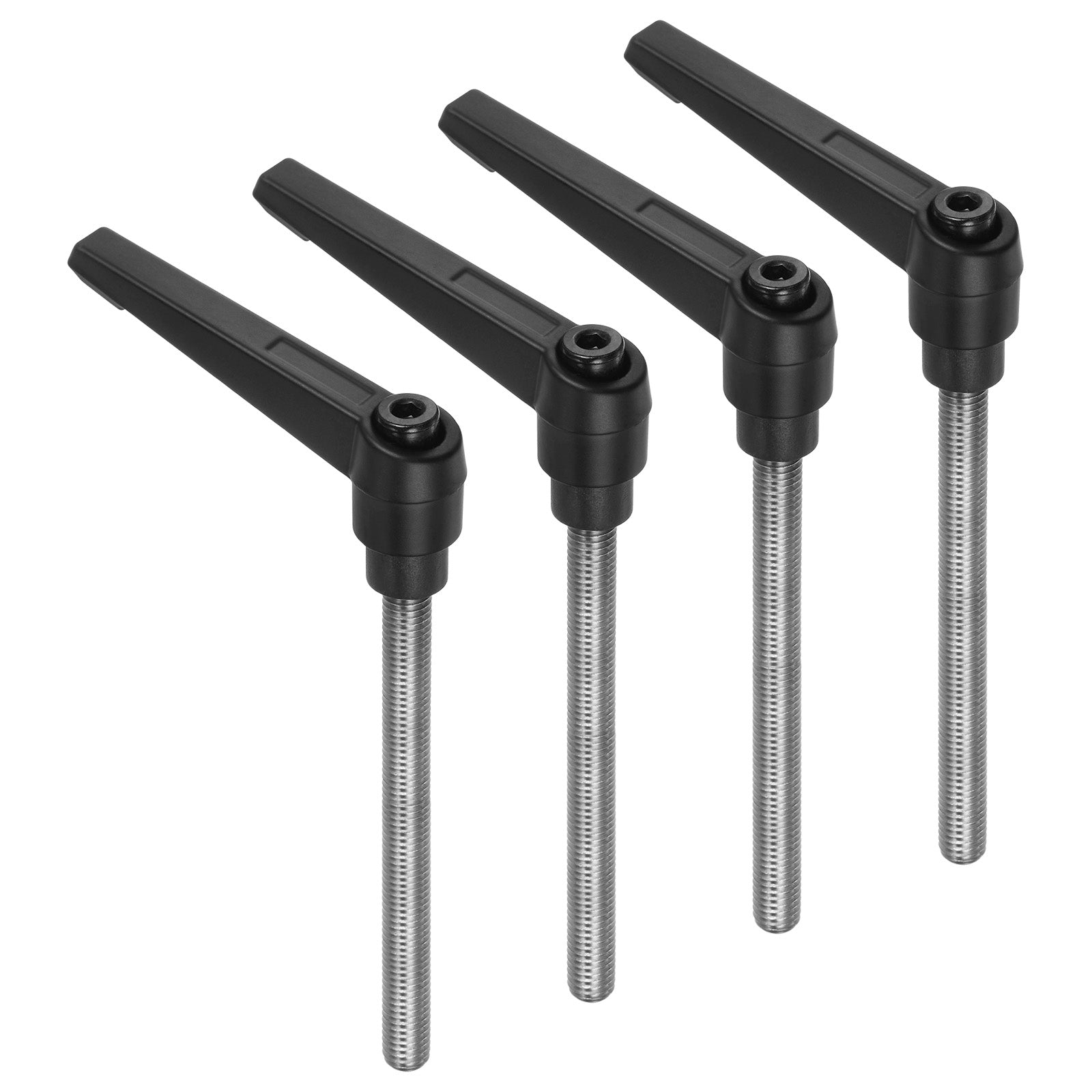 Uxcell 4pcs M8 x 80mm 304 Stainless Steel Thread Adjustable Clamping Lever Handle Knob | Harfington