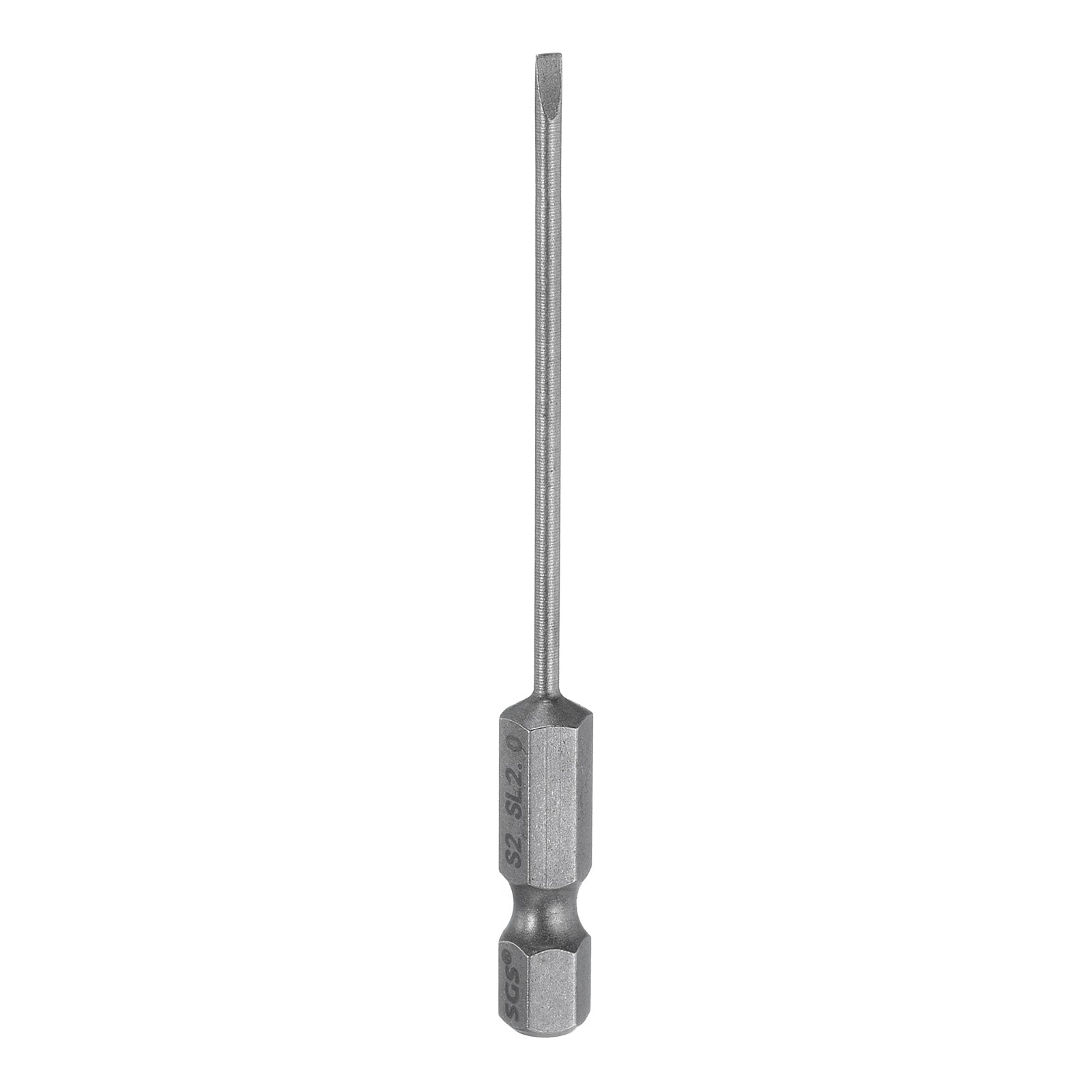 SL2 Magnetic Slotted Screwdriver Bits 2mm Flat Head Screwdriver Bit 3" | Harfington