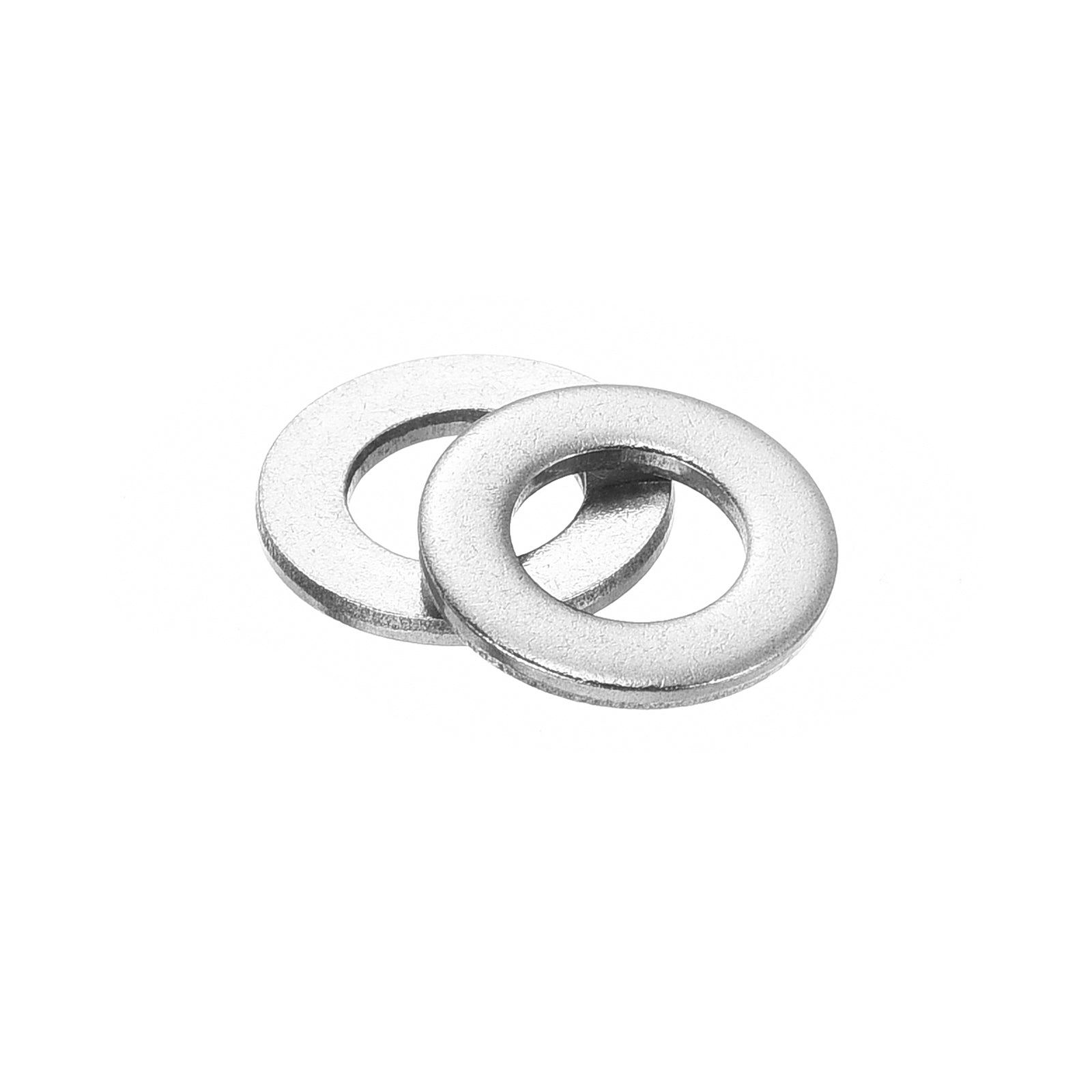 Uxcell 100Pcs M5 Flat Washer, 304 Stainless steel 5.3mm IDx10mm OD, Silver | Harfington
