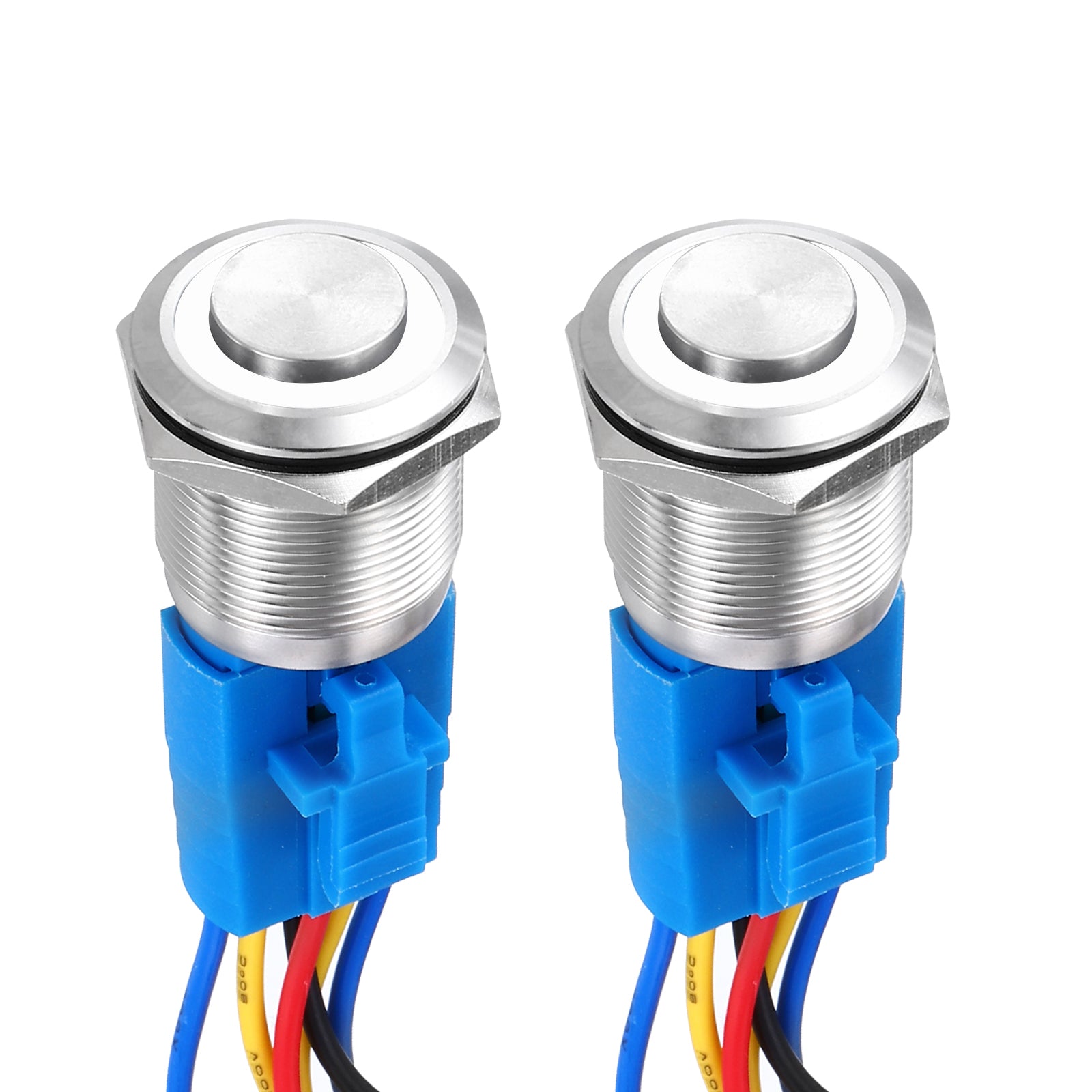 Stainless Steel Push Buttons Switch Heads Shell with Cable Socket LED ...