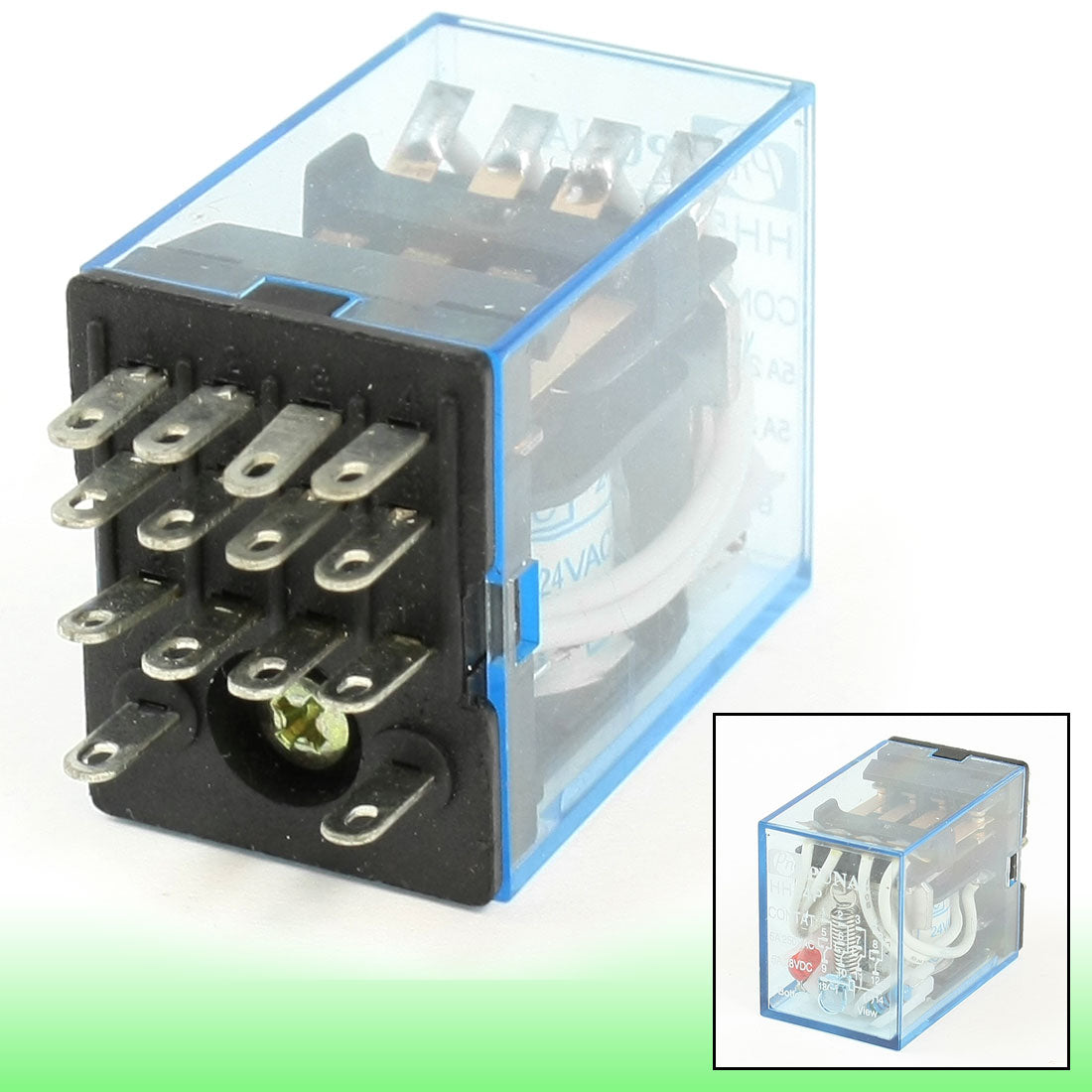 Uxcell HH54P AC 24V Coil 4PDT 14-Pin 14P Electromagnetic Power Relay | Harfington