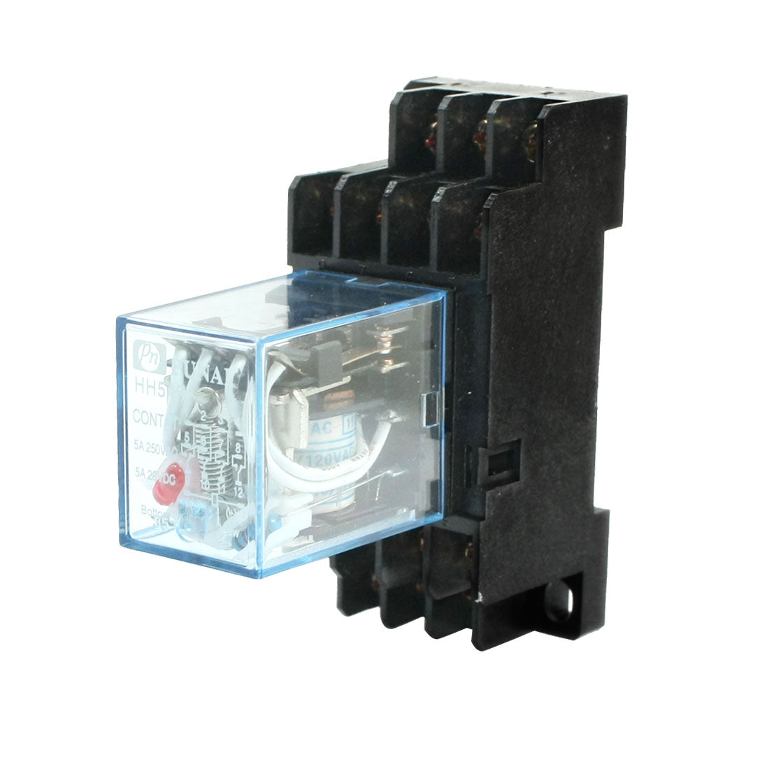 Uxcell HH54P AC 110/120V 4PDT 14 Pins Electromagnetic Relay w DYF14A Socket | Harfington