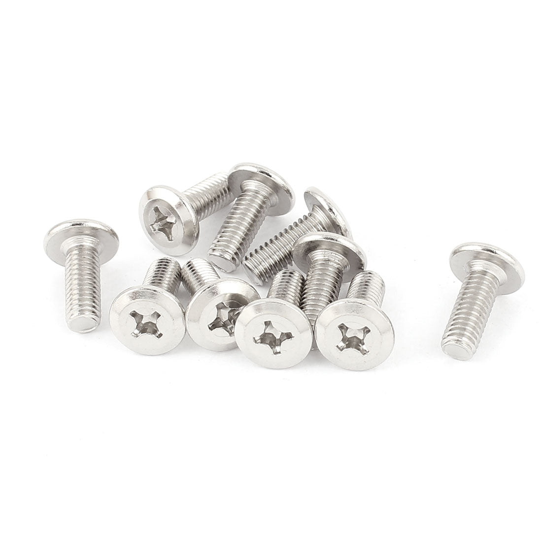 Uxcell M6 x 15mm Crosshead Phillips Flat Head Countersunk Bolts Machine Screws 10 Pcs | Harfington