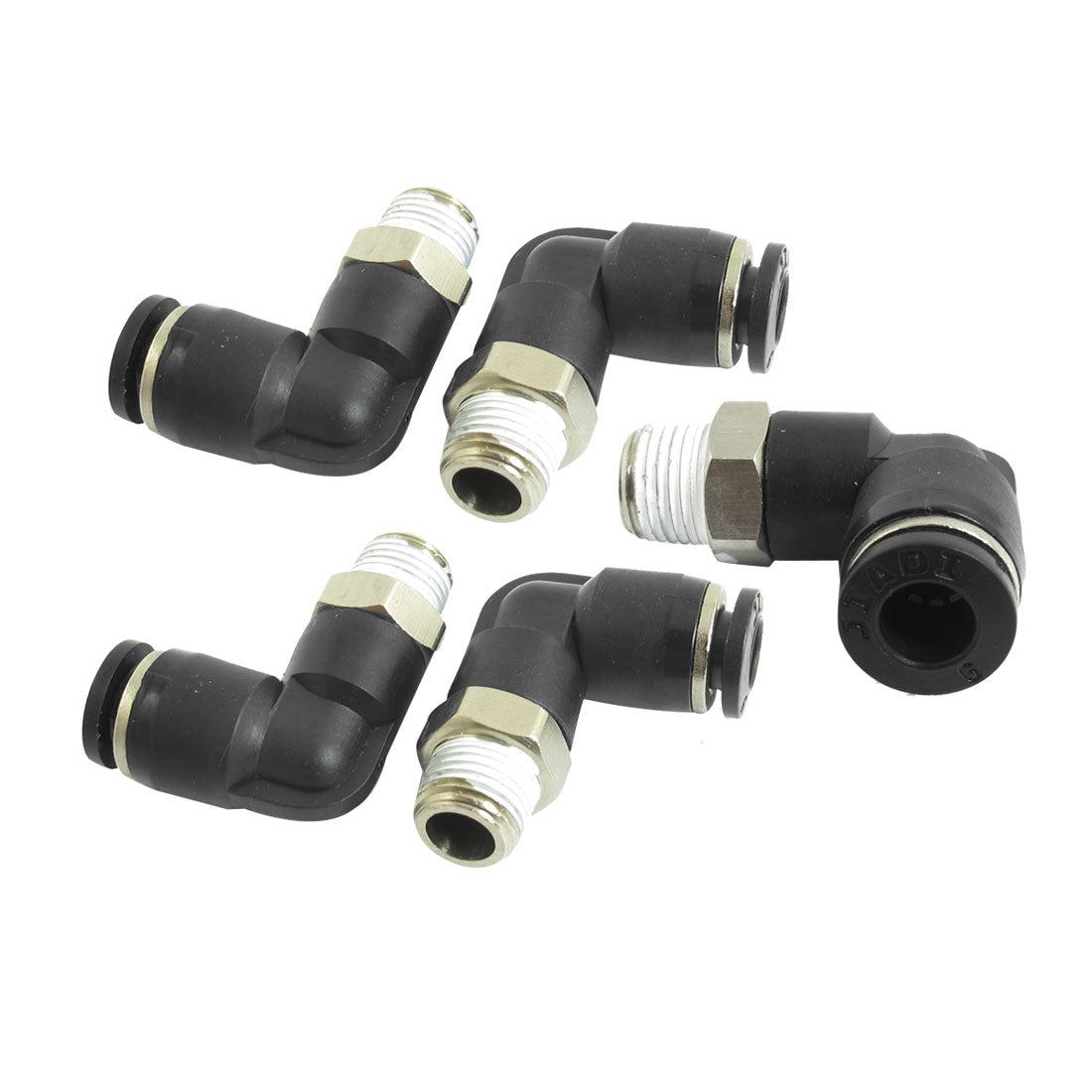 Uxcell 5Pcs 1/8BSP Male to 6mm Air Pneumatic Elbow Quick Connect Connectors | Harfington