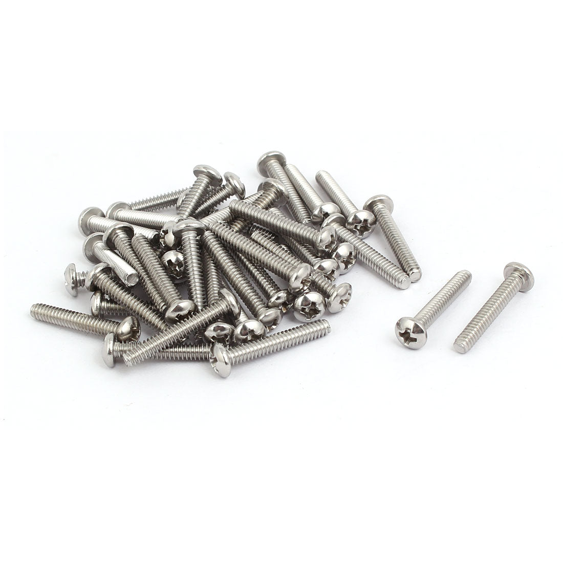 Uxcell 6#-32x7/8-inch 304 Stainless Steel Phillips Pan Head Bolts Machine Screws 40PCS | Harfington