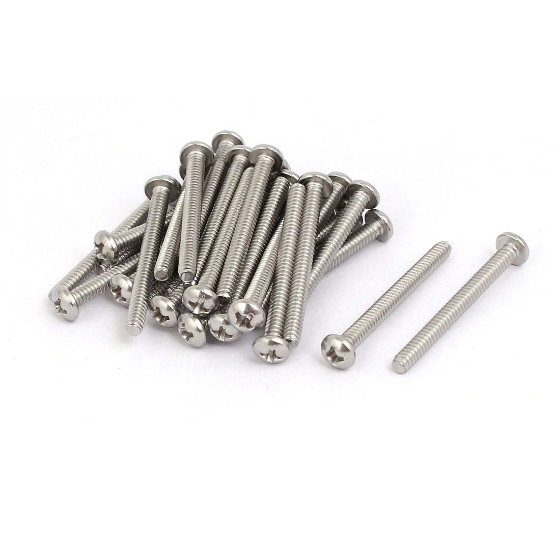 Uxcell 6#-32x1-3/8-inch 304 Stainless Steel Phillips Pan Head Machine Screw Bolt 30pcs | Harfington