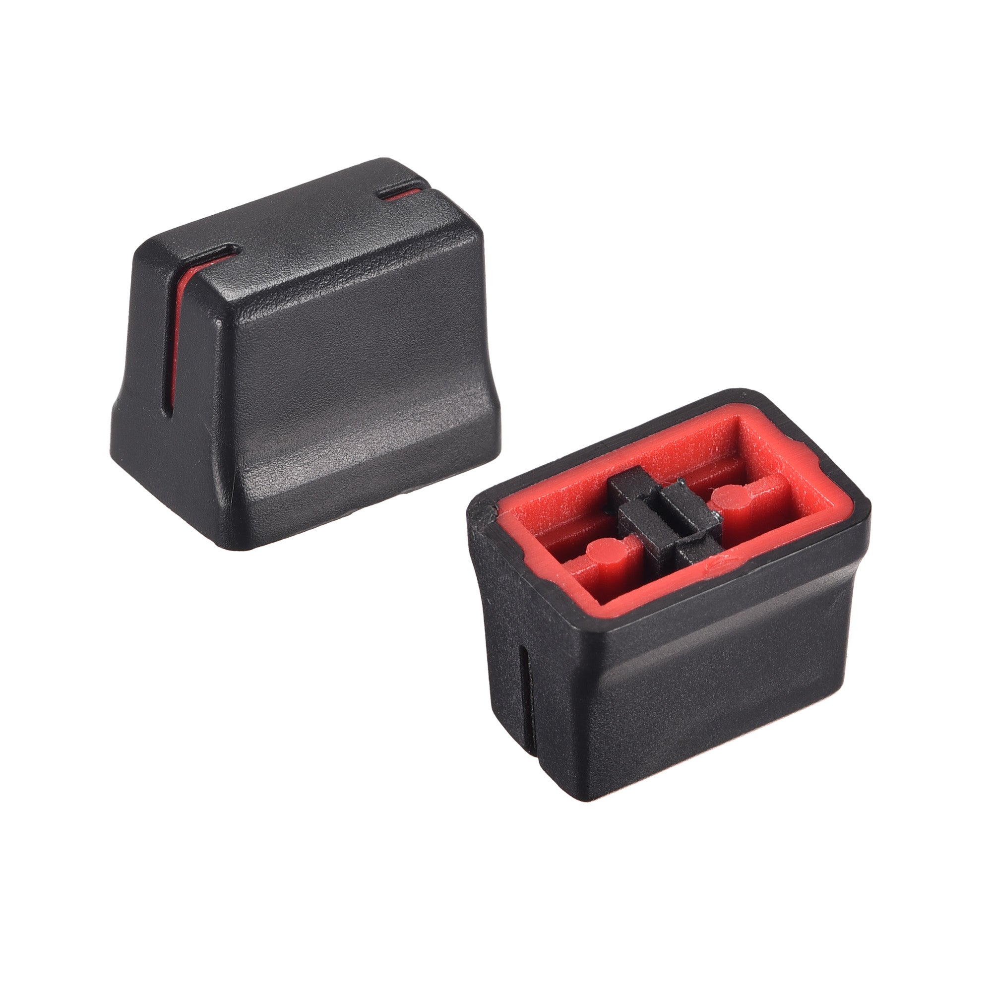 Uxcell Plastic Straight Slide Potentiometer Flat Push Knob Insert Shaft 4x1mm Red Black 5pcs ...