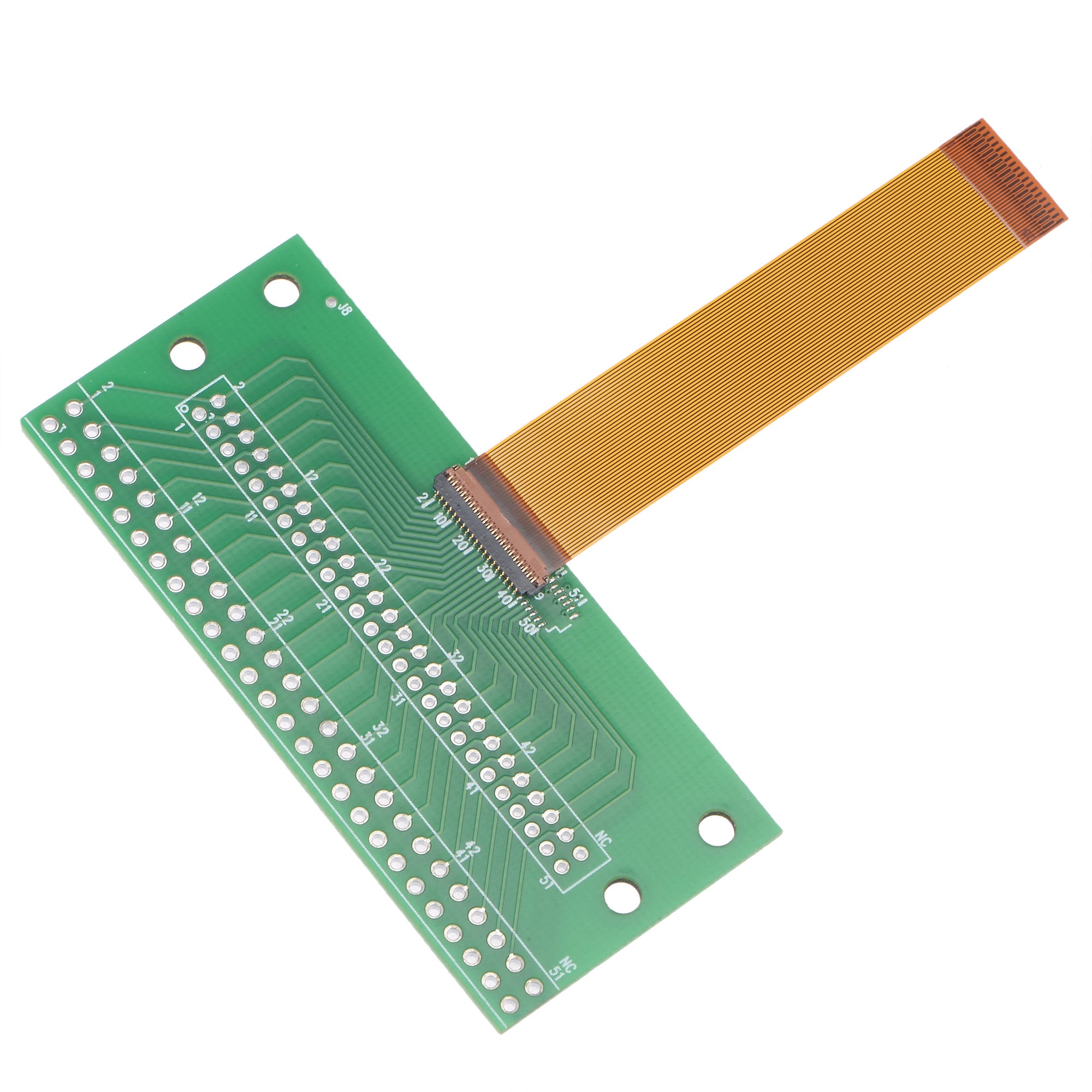 Uxcell Flexible Flat Ribbon Cable with Converter Board 0.3mm 39P 60mm DIP 2.0mm 2.54mm | Harfington