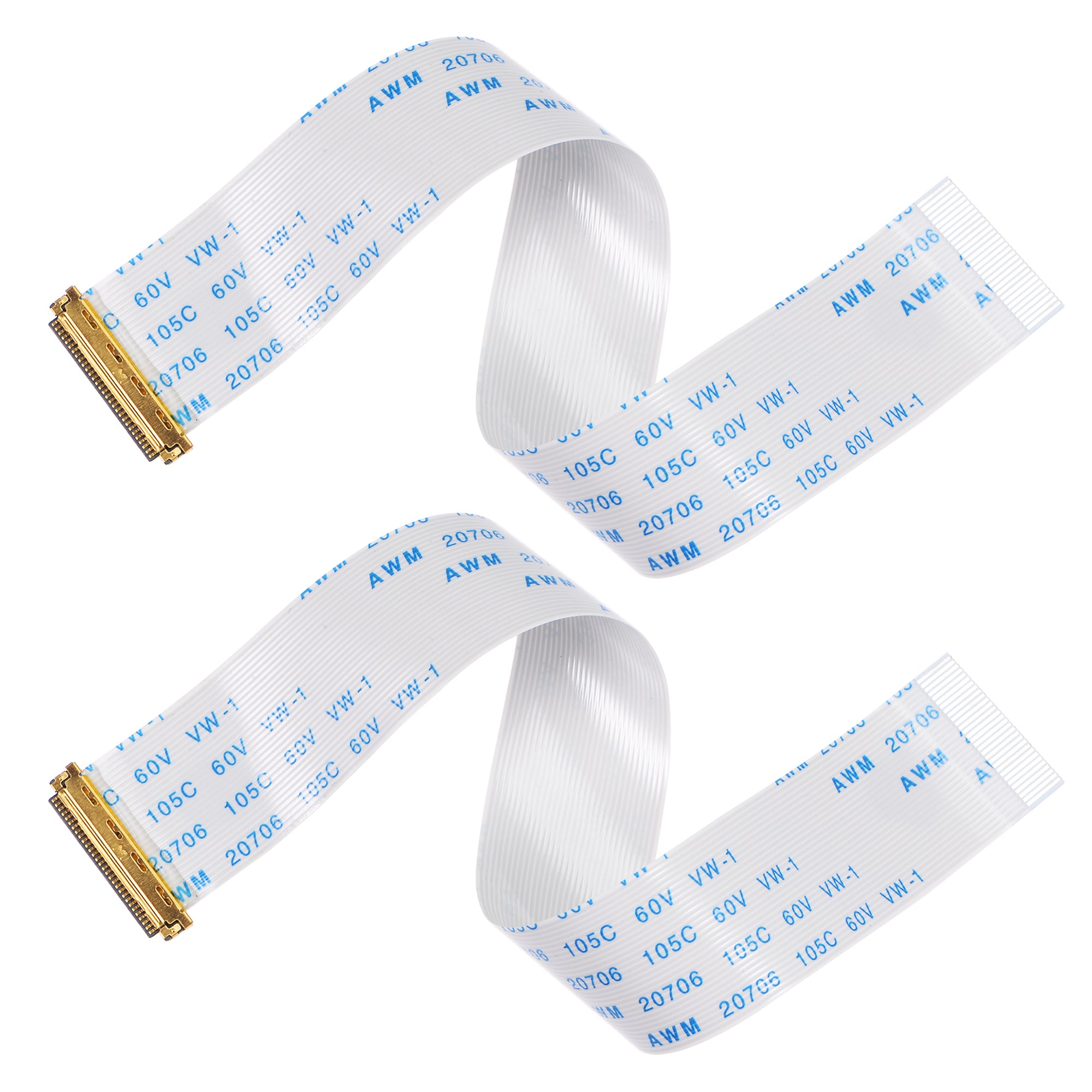 Uxcell FFC FPC Cable 0.5mm Pitch 30 Pin 150mm Flexible Flat Ribbon Cable for LCD Screen A Type ...