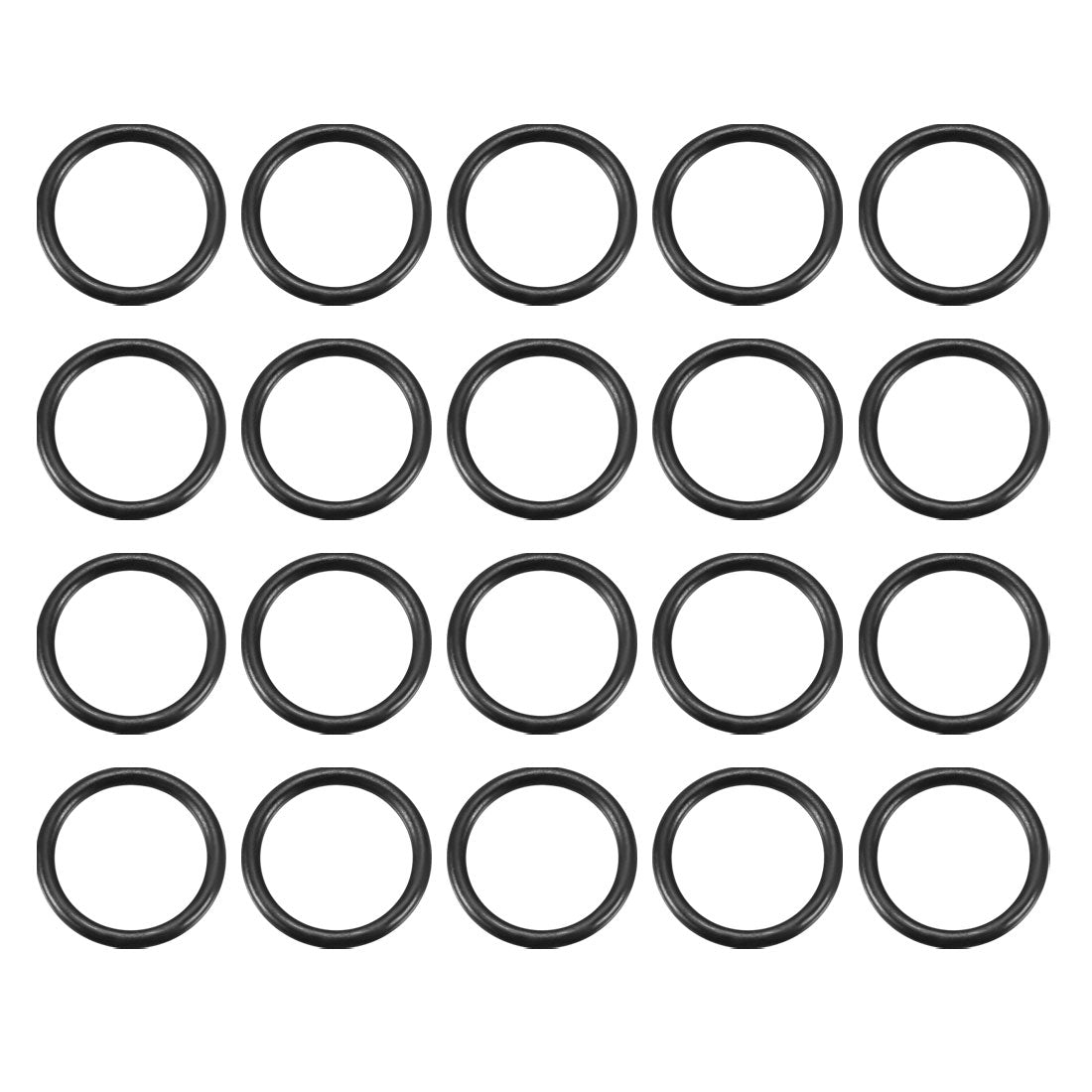 Uxcell 20pcs Black 14mm x 11mm x 1.5mm Rubber O Ring Oil Seal Sealing ...