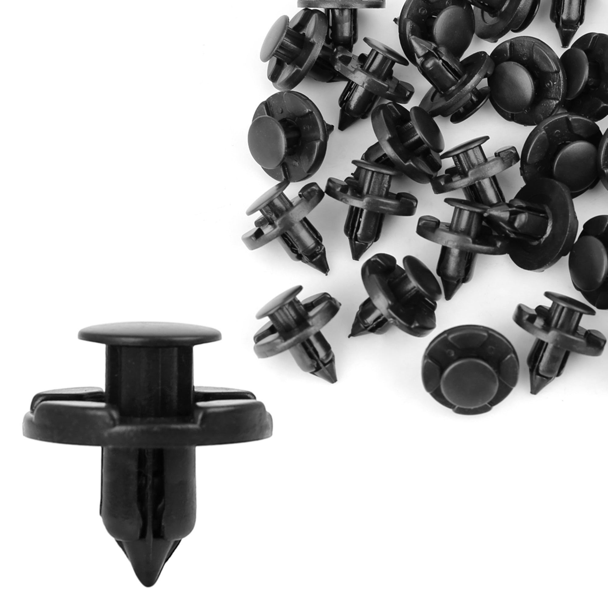 Uxcell 30 Pcs 8mm Hole Retainer Clips 01553-09321 Drive Rivets Bumper ...