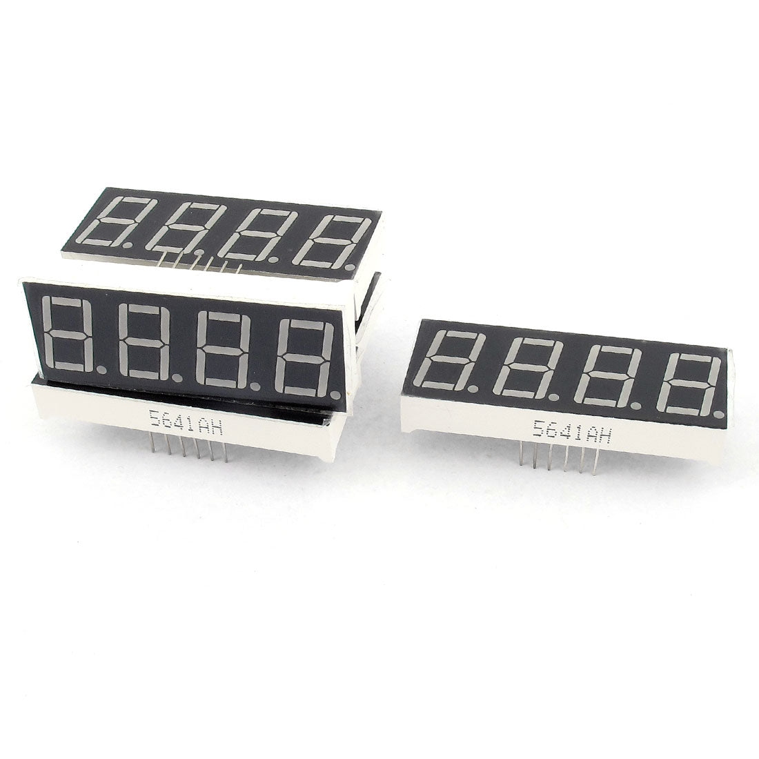 Uxcell 5Pcs Red 7-Segment 4-Bit 0.56" LED Digital Display Common ...