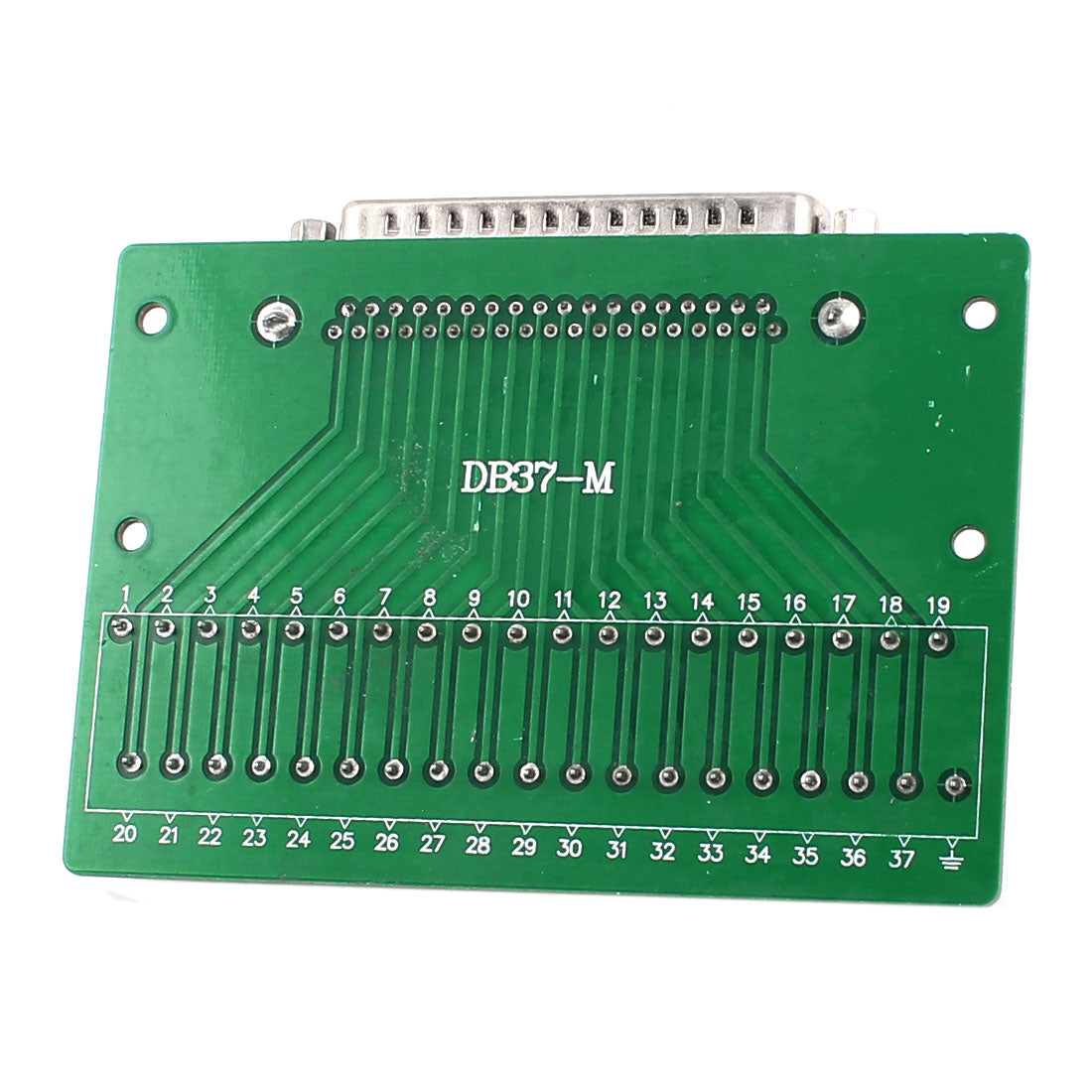 Uxcell DB37 D-SUB Male Adapter to 37 Pin Port Terminal 2 Row Screw ...