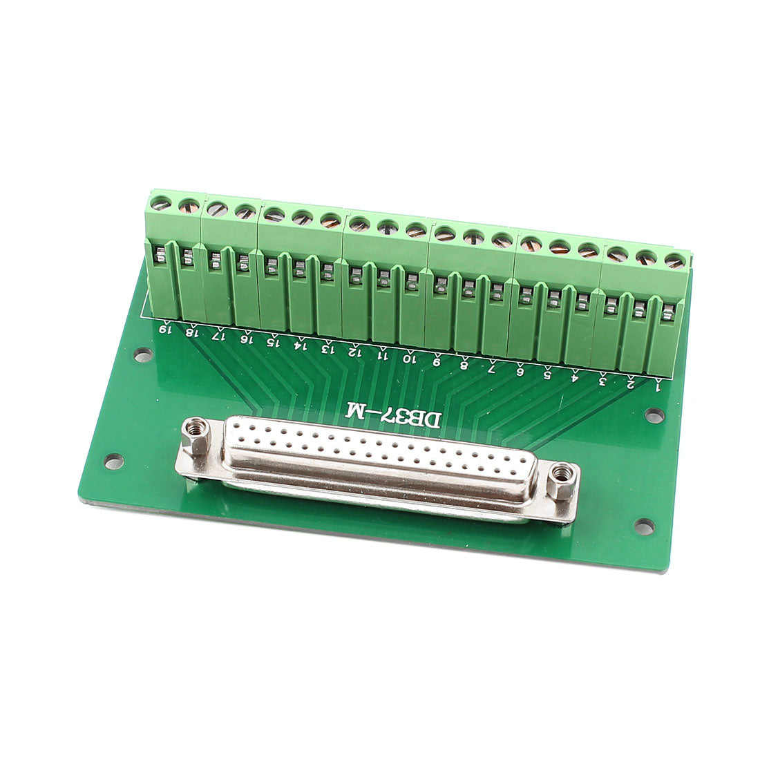 Uxcell DB37 D-SUB Female Adapter to 37 Pin Port Terminal 2 Row Screw ...
