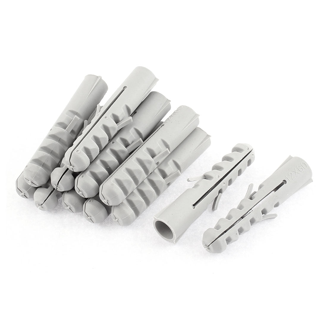 Uxcell 12Pcs 12mm x 60mm Plastic Expand Expansion Nails Wall Expandable ...