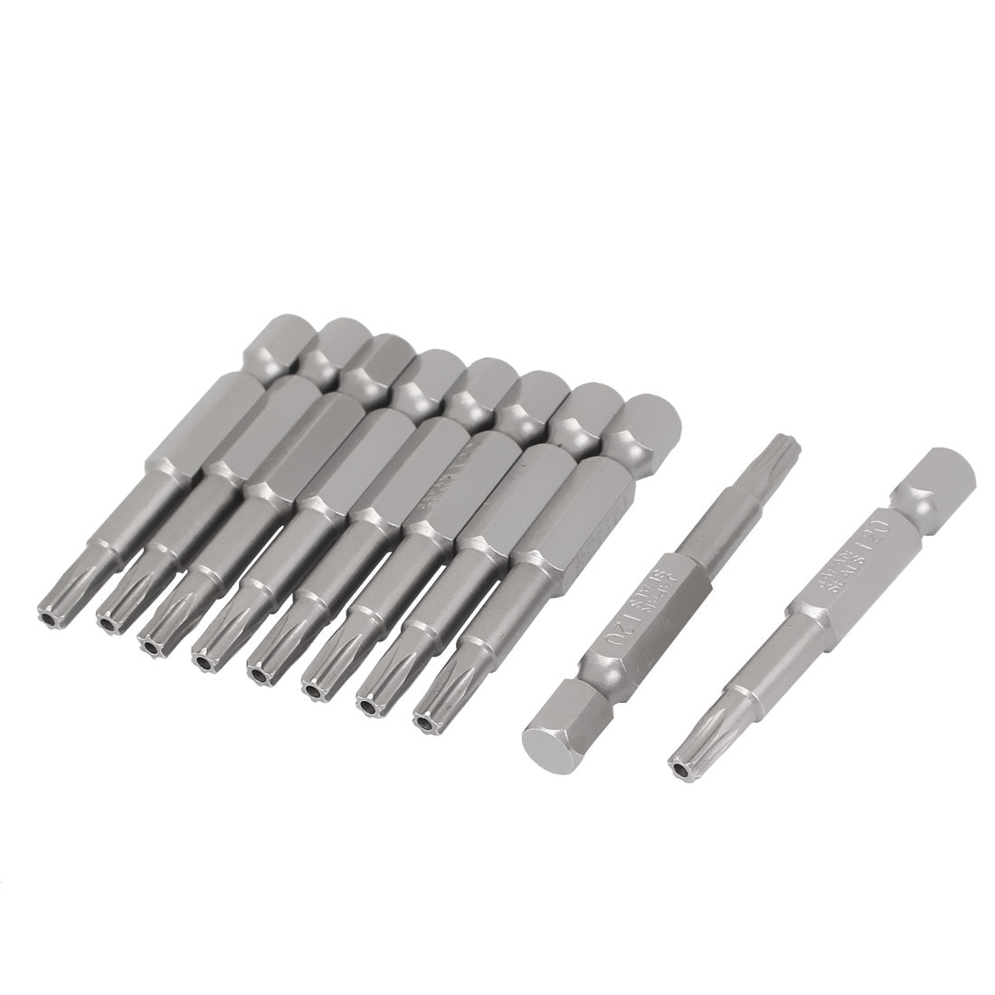 Uxcell 1/4" Hex Shank T20 Torx Security Screwdrivers Bits 10pcs ...