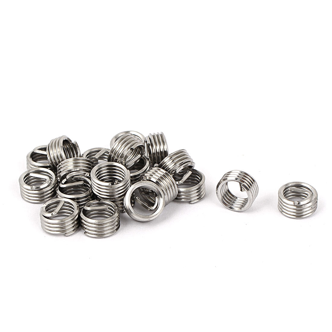 Uxcell 5mm Length M8 304 Stainless Steel Helicoil Wire Thread Inserts ...