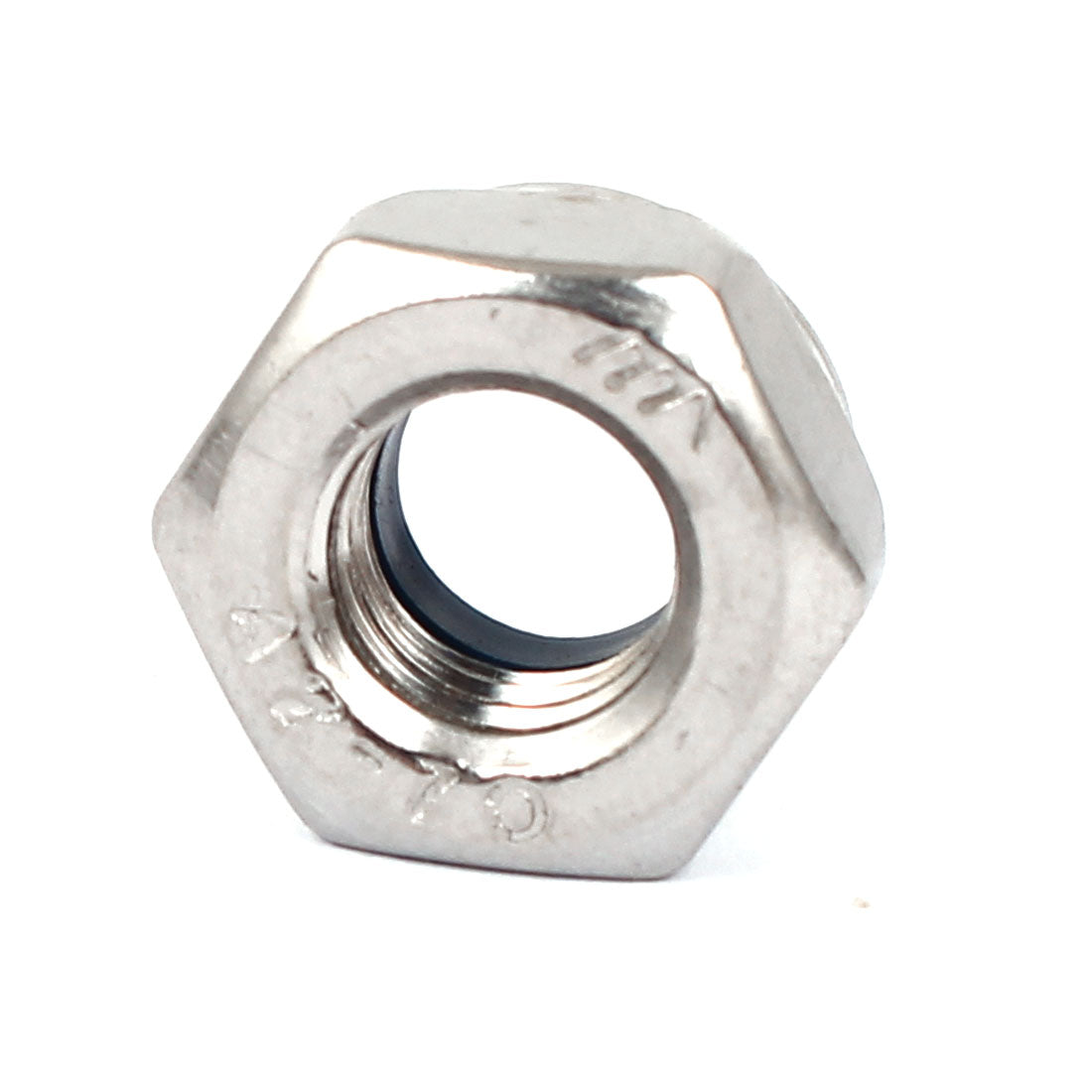 Uxcell M10 304 Stainless Steel Self-Locking Nylon Insert Hex Lock Nuts ...