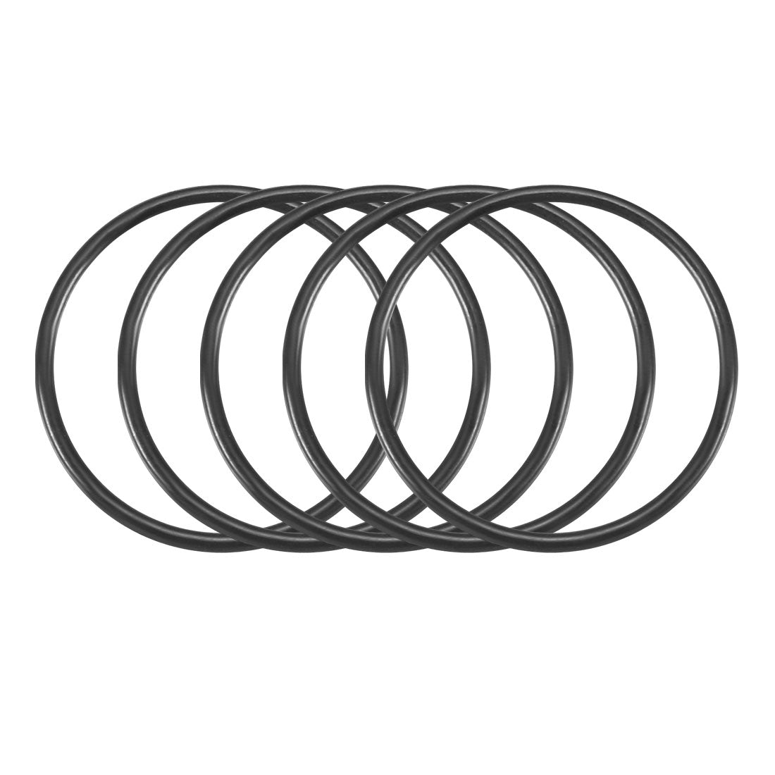 Uxcell 50Pcs Black 18mm x 1mm Nitrile Rubber O Ring NBR Oil Sealing ...