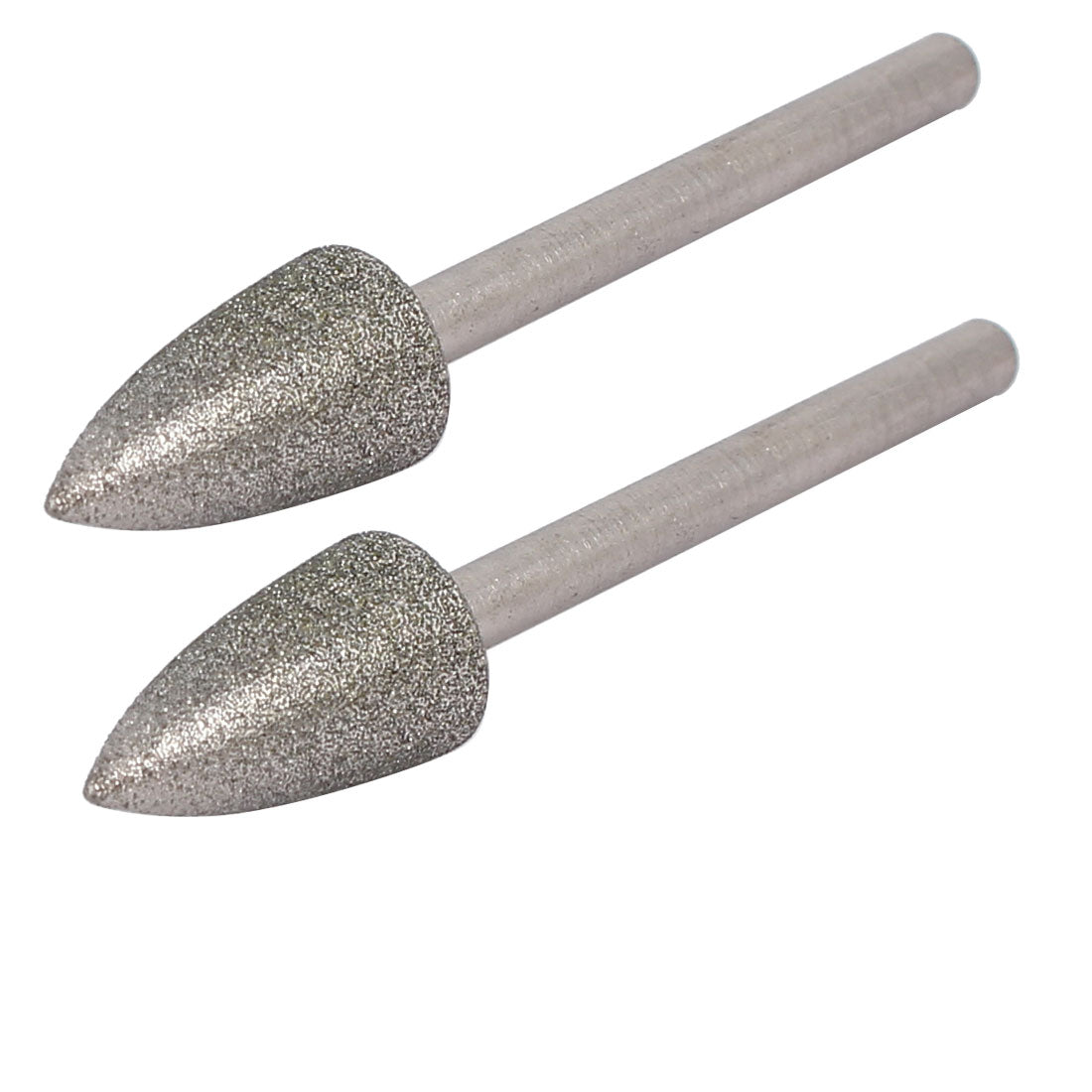 Uxcell 3mm 1/8-inch Shank 8mm Dia Cone Head Diamond Grinding Mounted ...