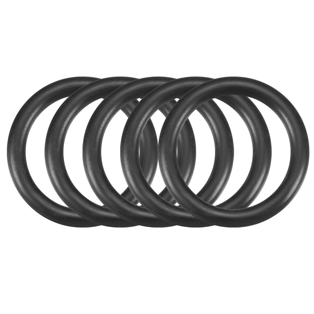 Uxcell 30Pcs Black Round Nitrile Butadiene Rubber NBR O-Ring 15mm x 2 ...