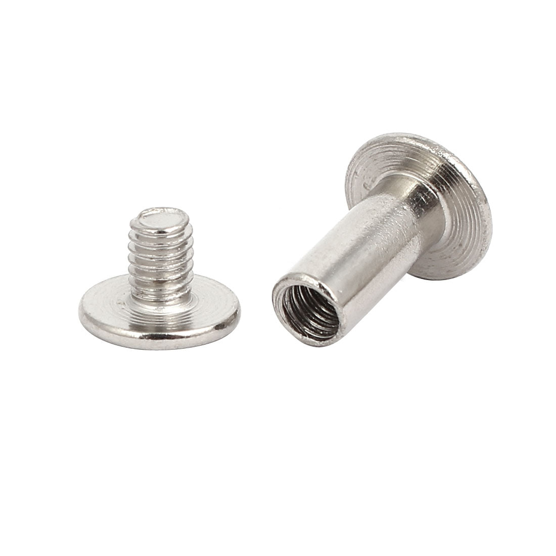 Uxcell 5mmx12mm Binding Chicago Screw Posts Barrel Nuts Docking Rivets ...