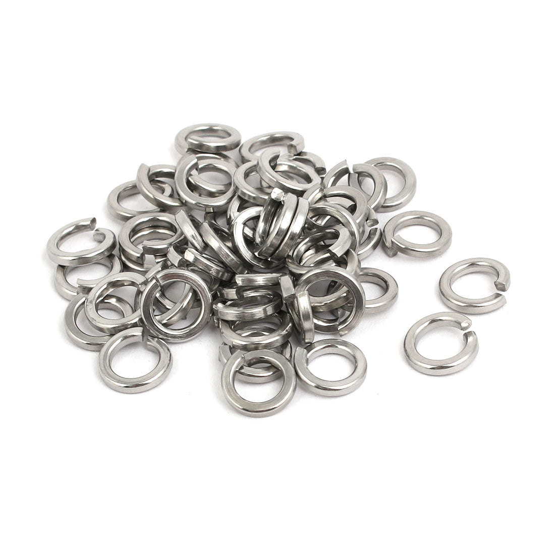 Uxcell M6 304 Stainless Steel Split Lock Washer Silver Tone 50pcs ...