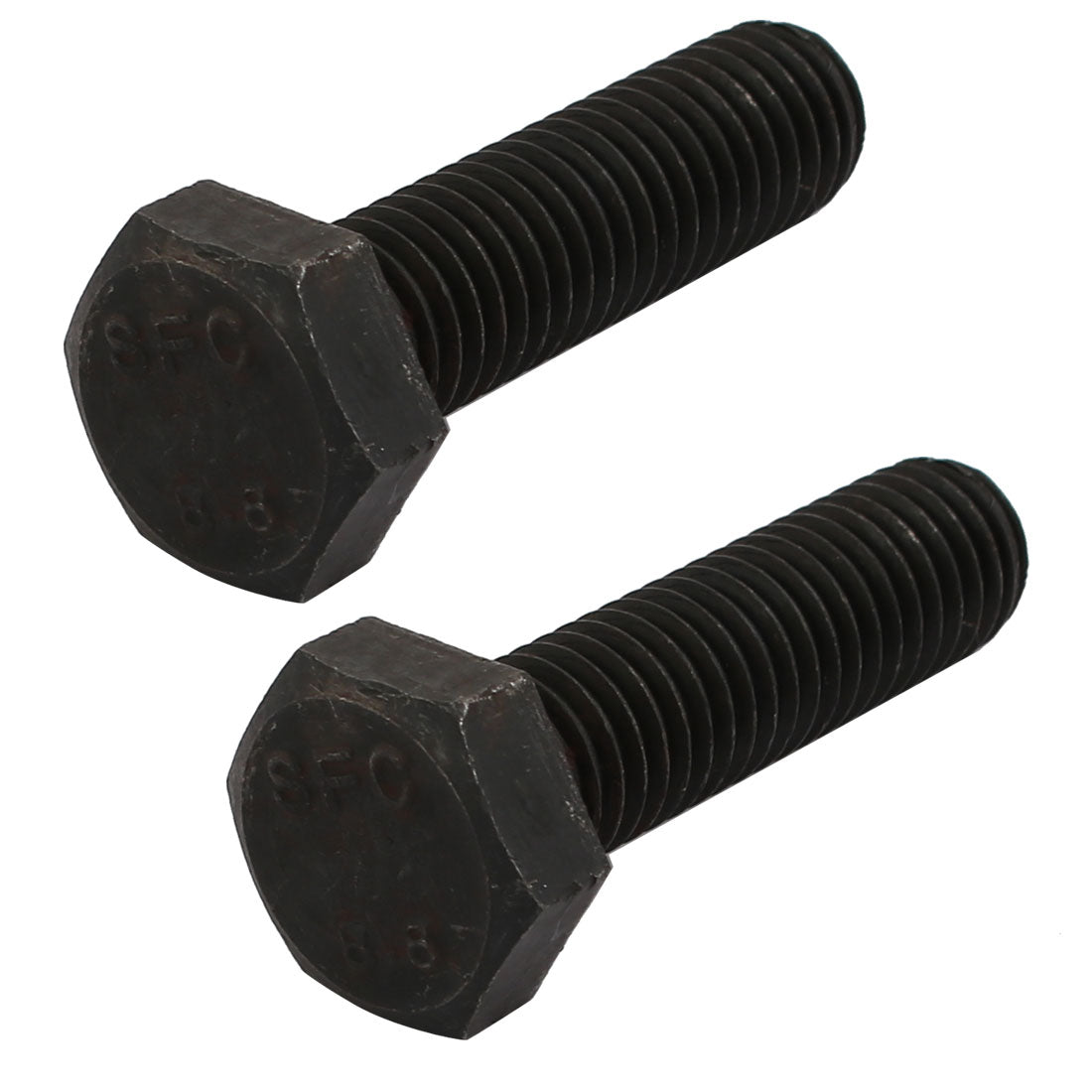 Uxcell 8.8 Grade M10x35mm Full Threaded Left Hand Thread Hex Head Bolt ...