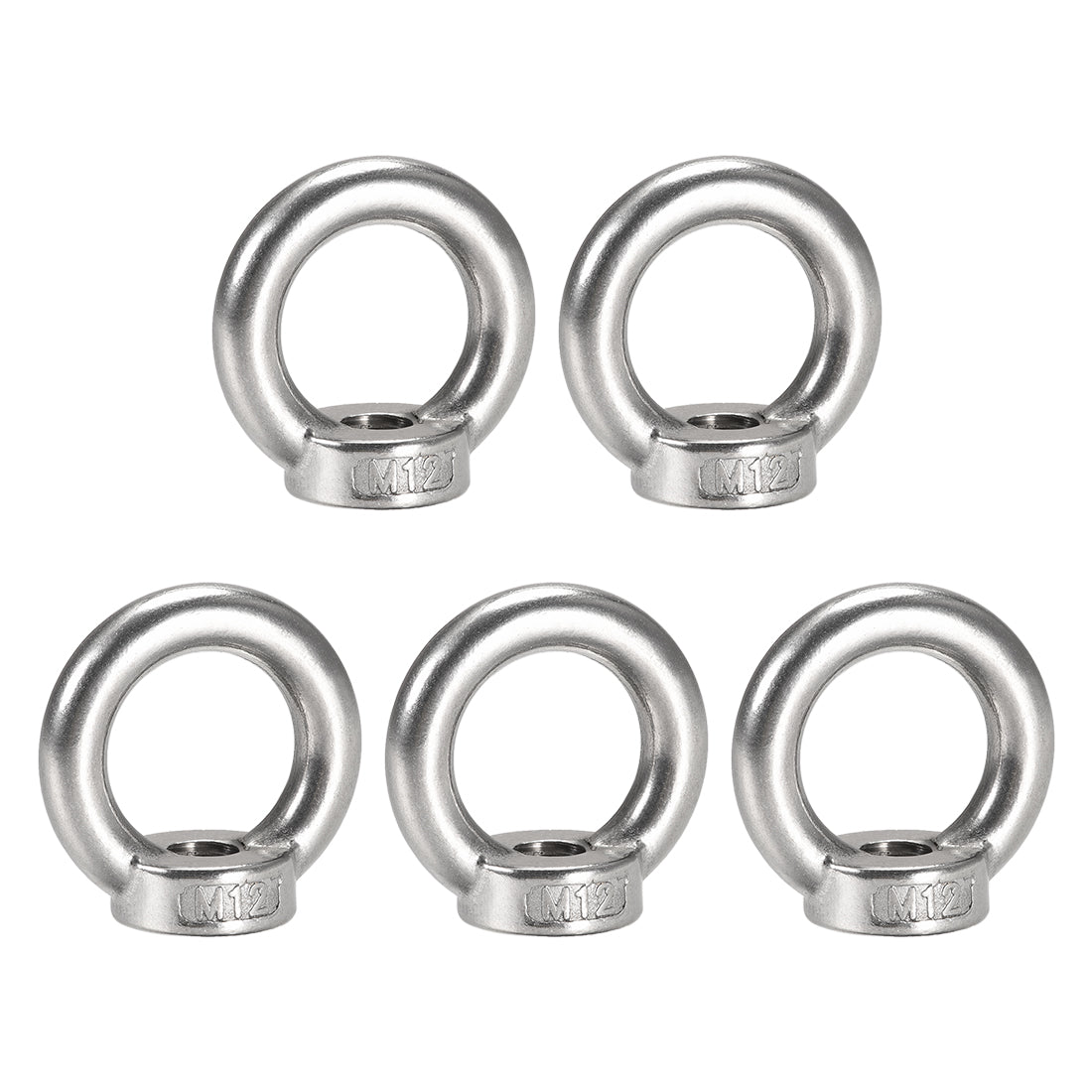 Uxcell M12 Female Thread 304 Stainless Steel Ring Shaped Lifting Eye ...