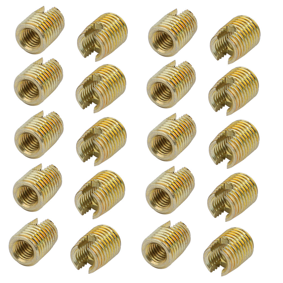 Uxcell M5x10mm Carbon Steel Zinc Plated Self Tapping Slotted Thread ...