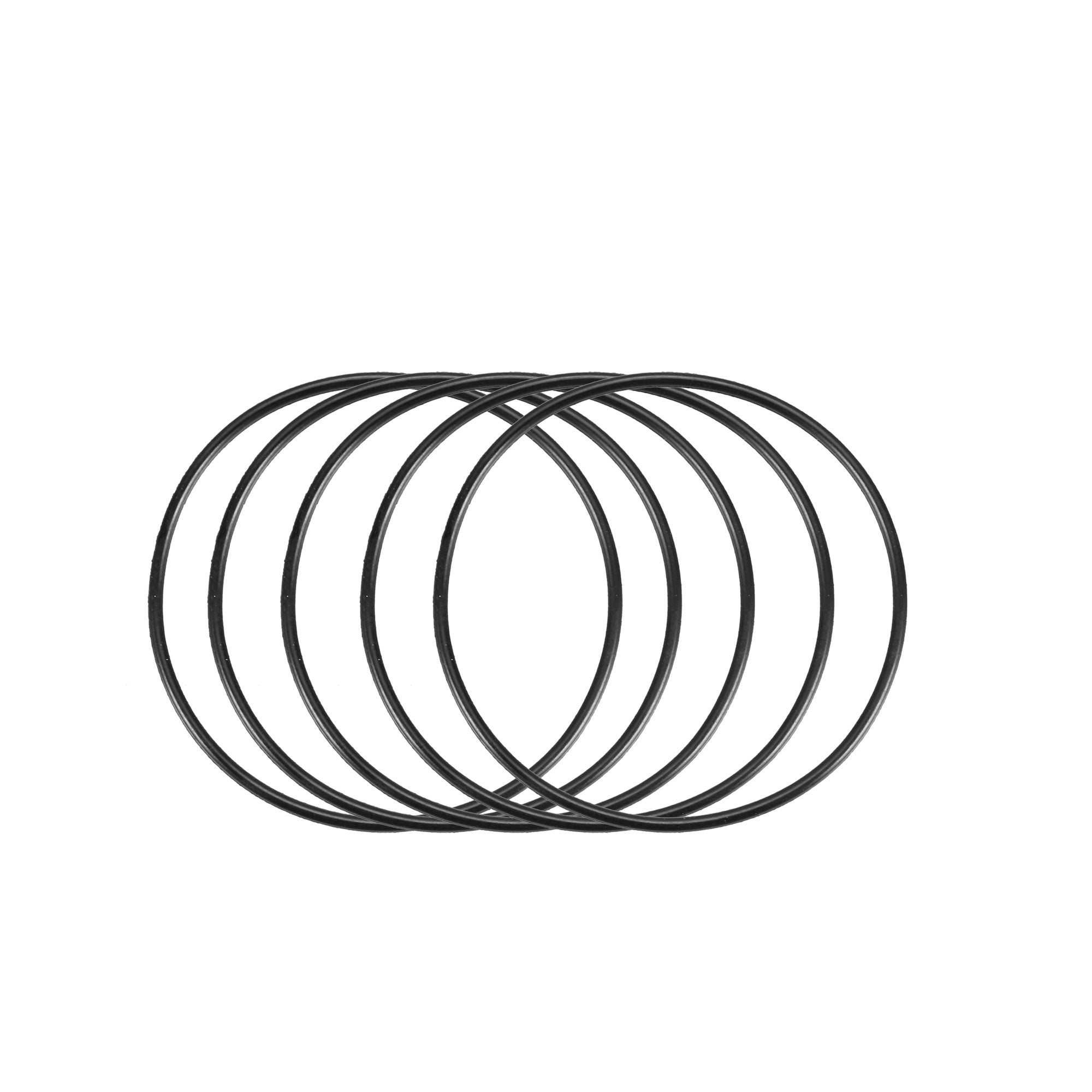 Uxcell 5pcs Black Nitrile Butadiene Rubber NBR O-Ring 30mm Inner Dia ...