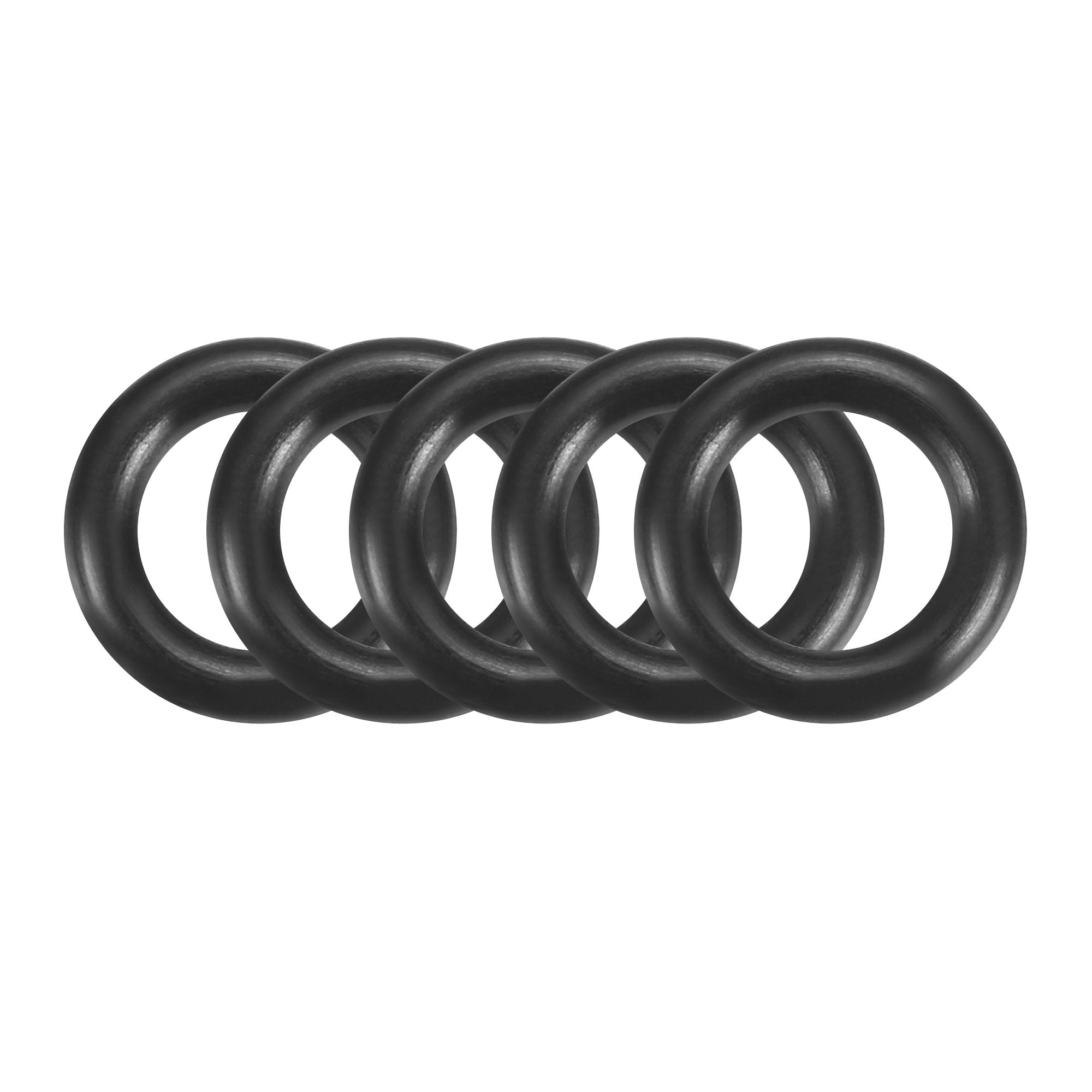 Uxcell 30pcs Black Nitrile Butadiene Rubber NBR O-Ring 6mm Inner Dia ...