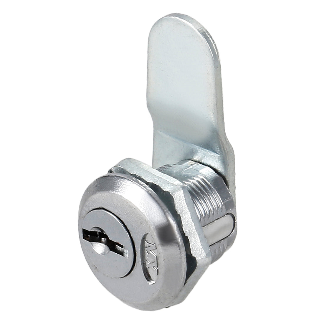 Uxcell 5/8" Cylinder Zinc Alloy Chrome Finished Offset Cam Lock W Key, Keyed Different Cabinet ...