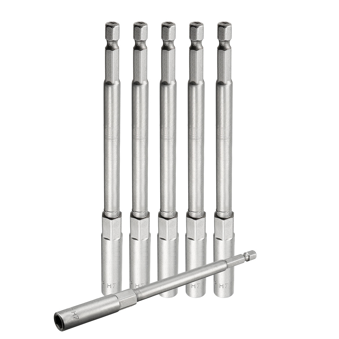 Uxcell 5Pcs 1/4" Quick Change Shank Cr-V 10mm Hex Nut Sockets Driver ...