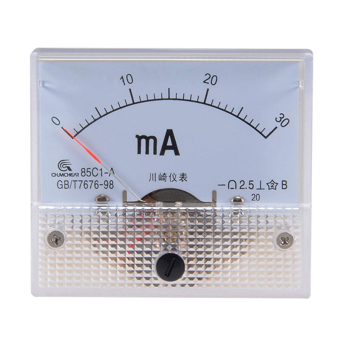 Uxcell 85C1-A Analog Current Panel Meter DC 30mA Ammeter with Pulse for ...