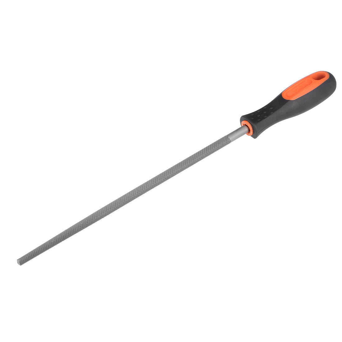 Uxcell Second Cut Grade High Carbon Hardened Steel Round File W Rubber ...