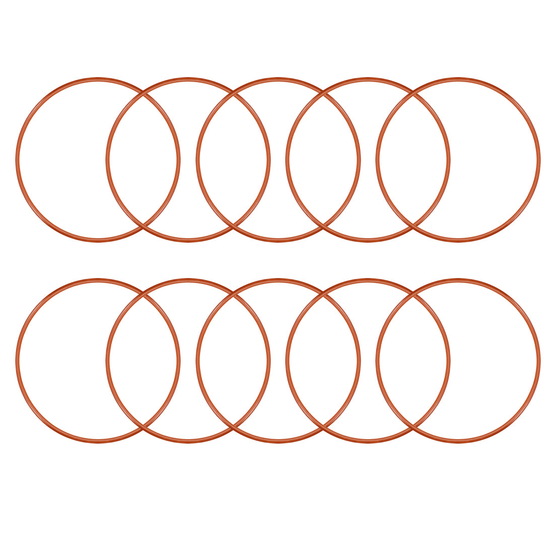 Uxcell Silicone O-Ring, 70mm OD, 66.2mm ID, 1.9mm Width, VMQ Seal Rings ...