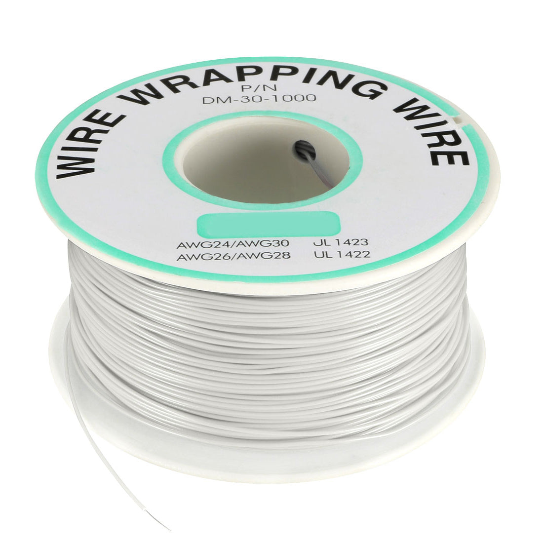 Uxcell OK Wire Tin Plated Copper Cord Wire Wrapping P/N 30 AWG 650ft ...